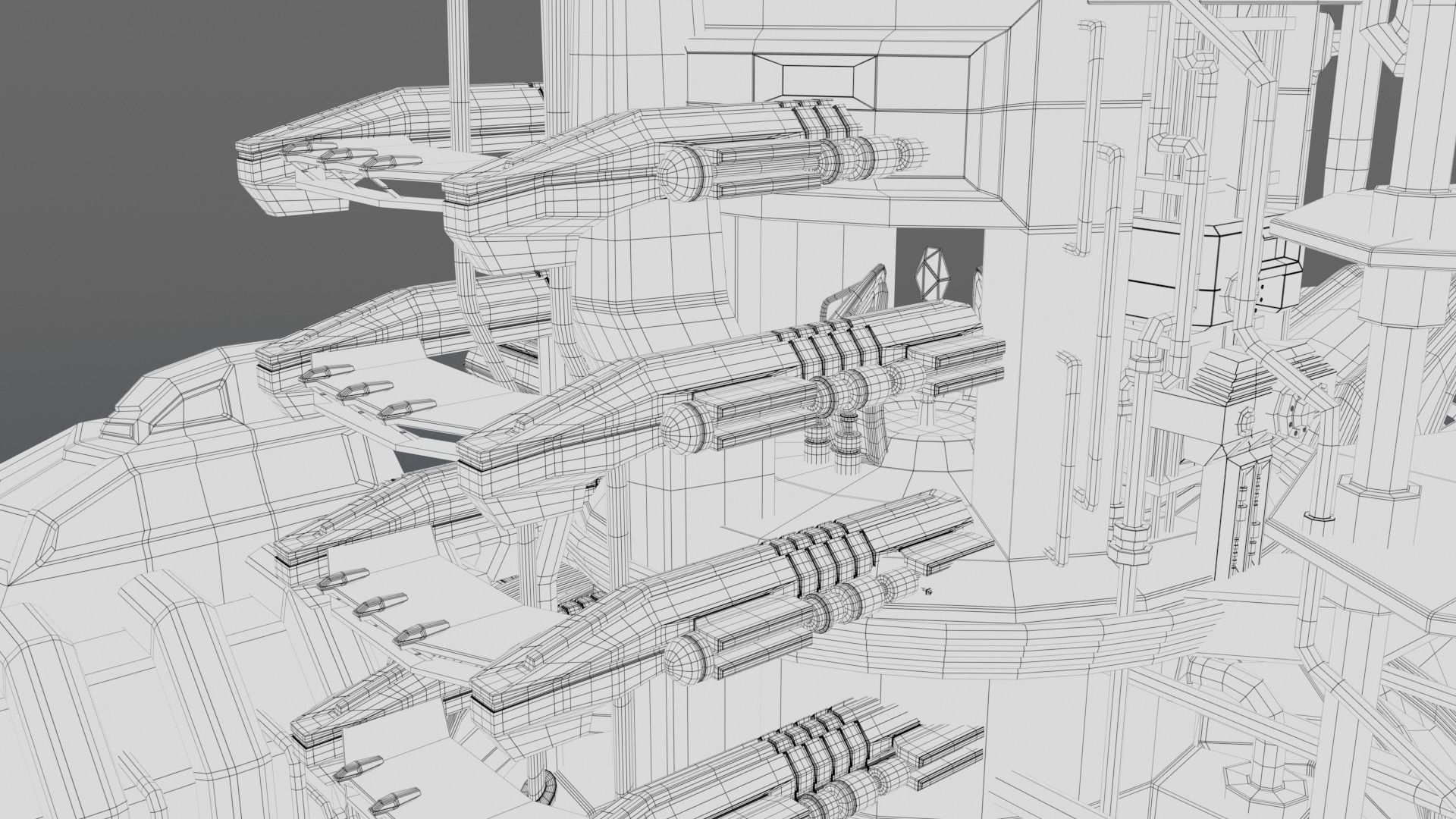 Scifi military base 3D model | CGTrader
