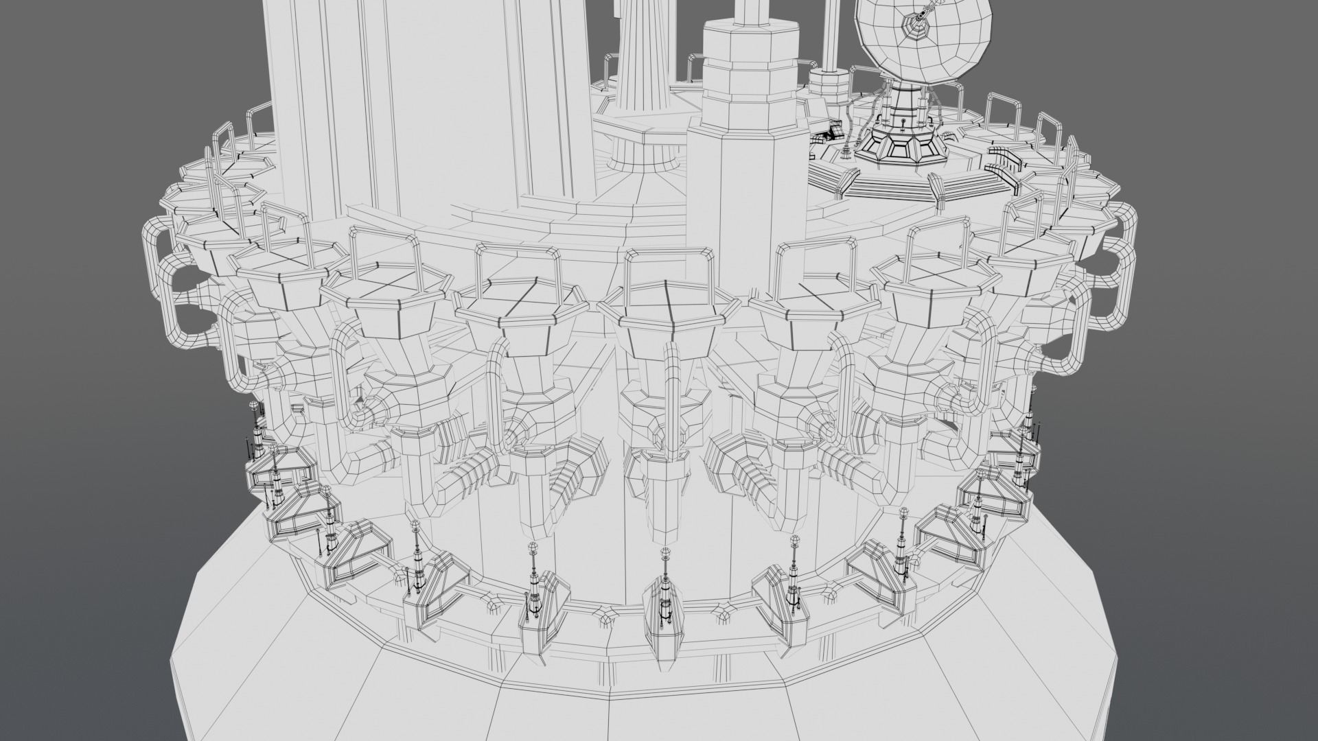 Scifi military base 3D model | CGTrader