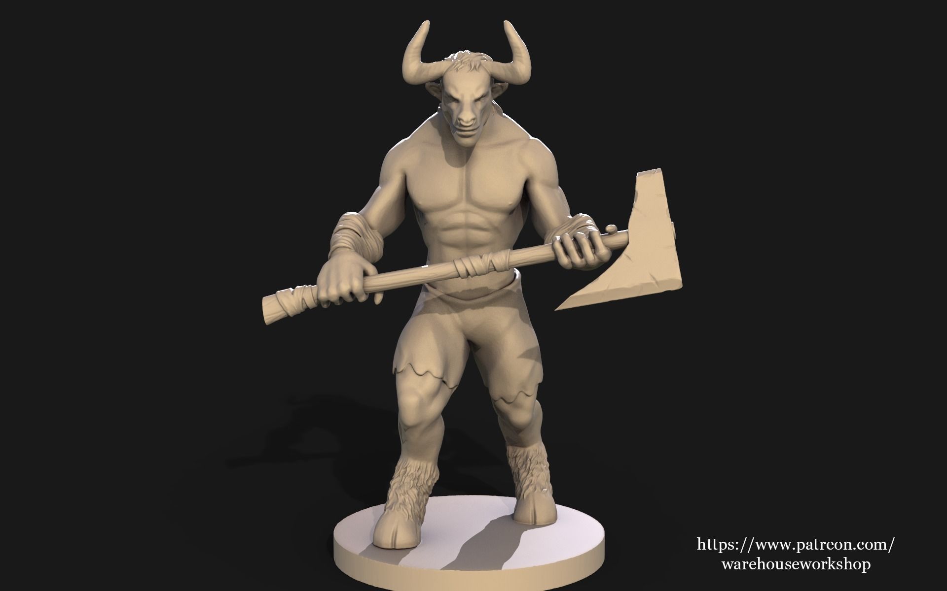 Minotaur free 3D model 3D printable | CGTrader