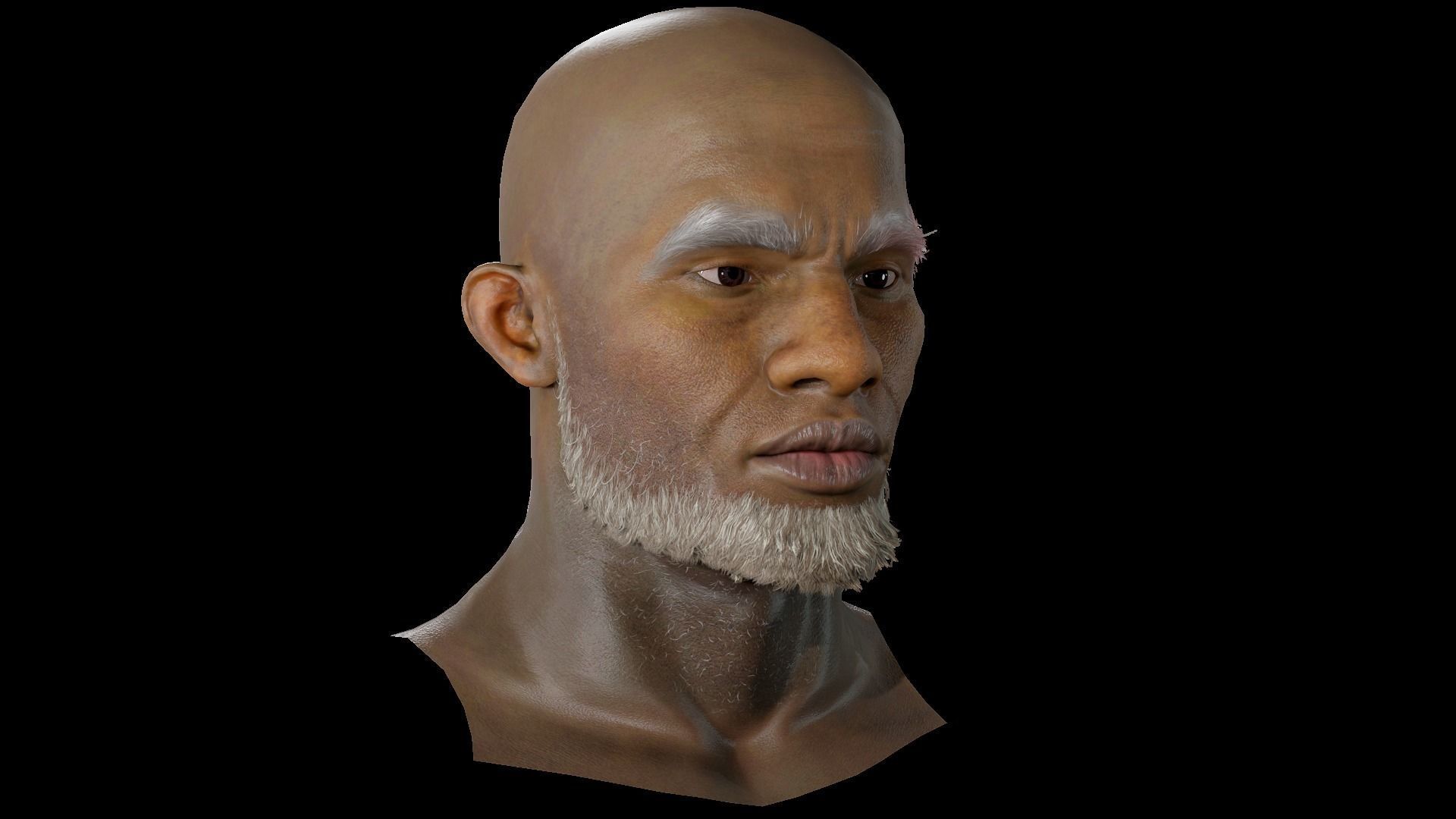 Realistic model of male head Chris 3D model | CGTrader