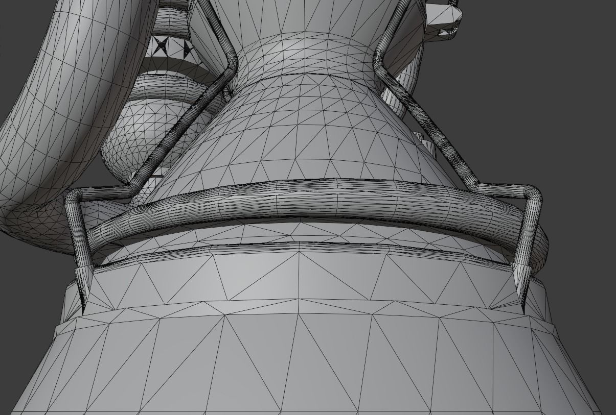 BE4 Rocket engine simplified model 3D model | CGTrader