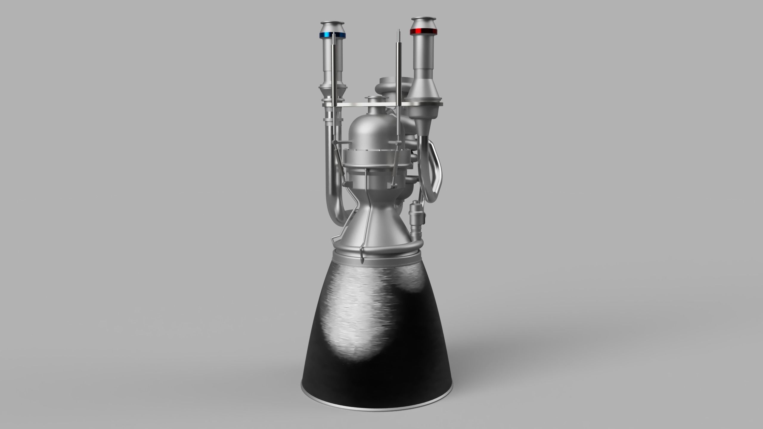 BE4 Rocket engine simplified model 3D model | CGTrader