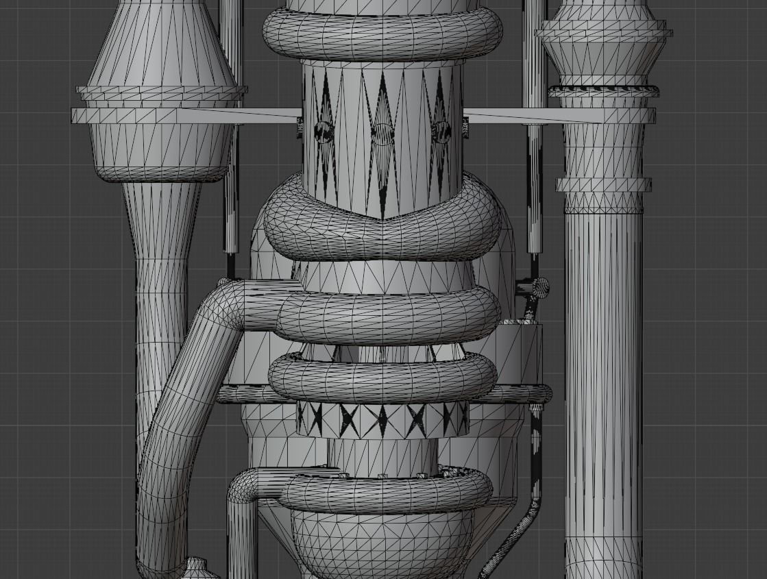 BE4 Rocket engine simplified model 3D model | CGTrader