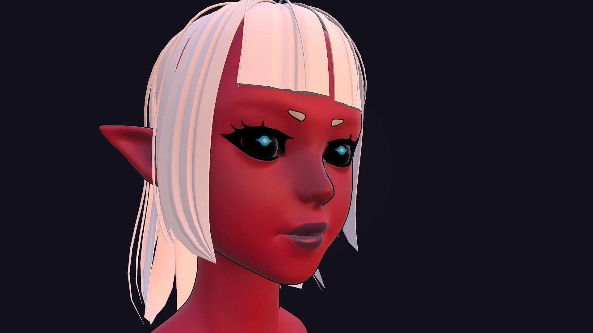 Stylized Demon Girl 3D model | CGTrader