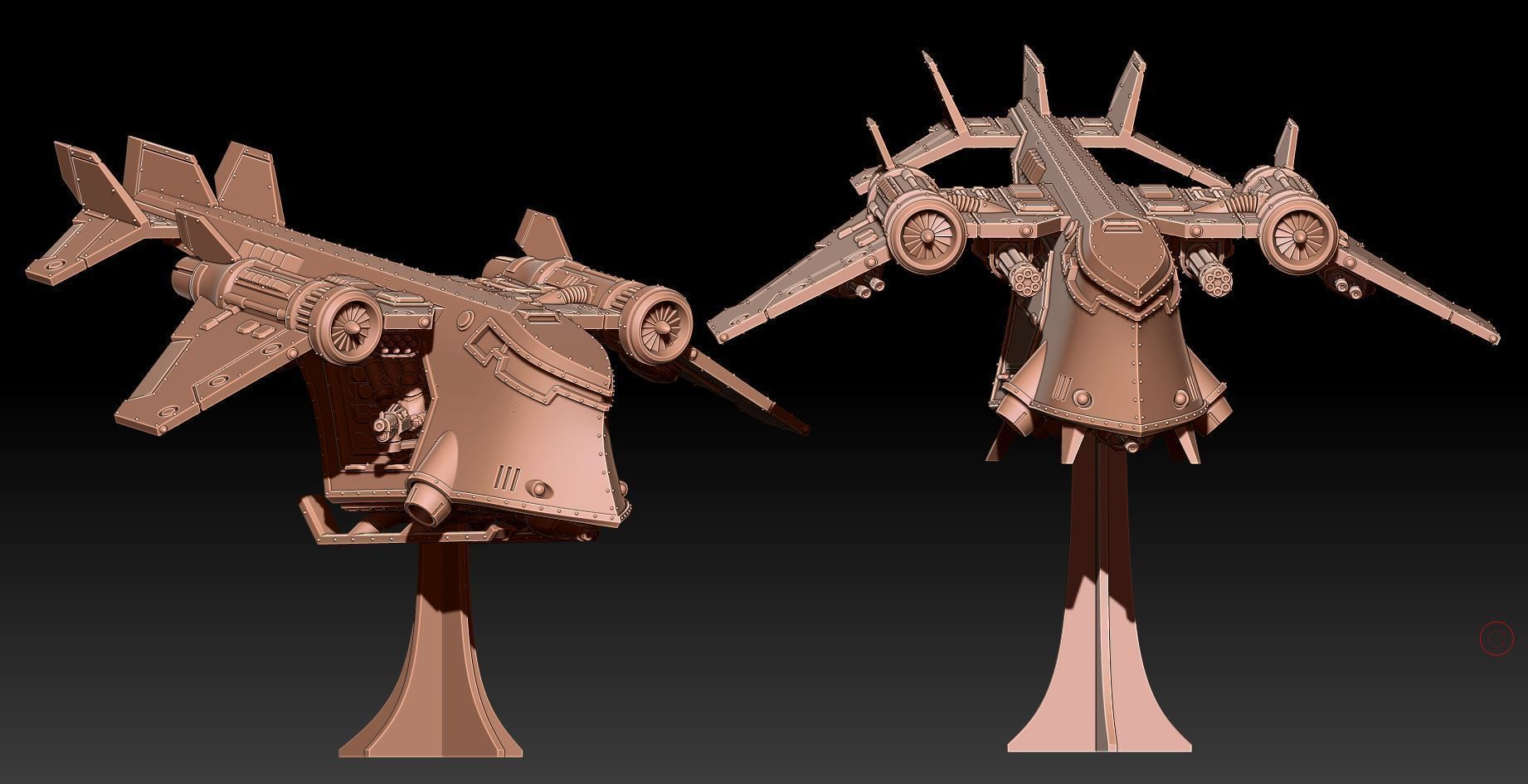 Feudal Guard - Gunship 3D model 3D printable | CGTrader