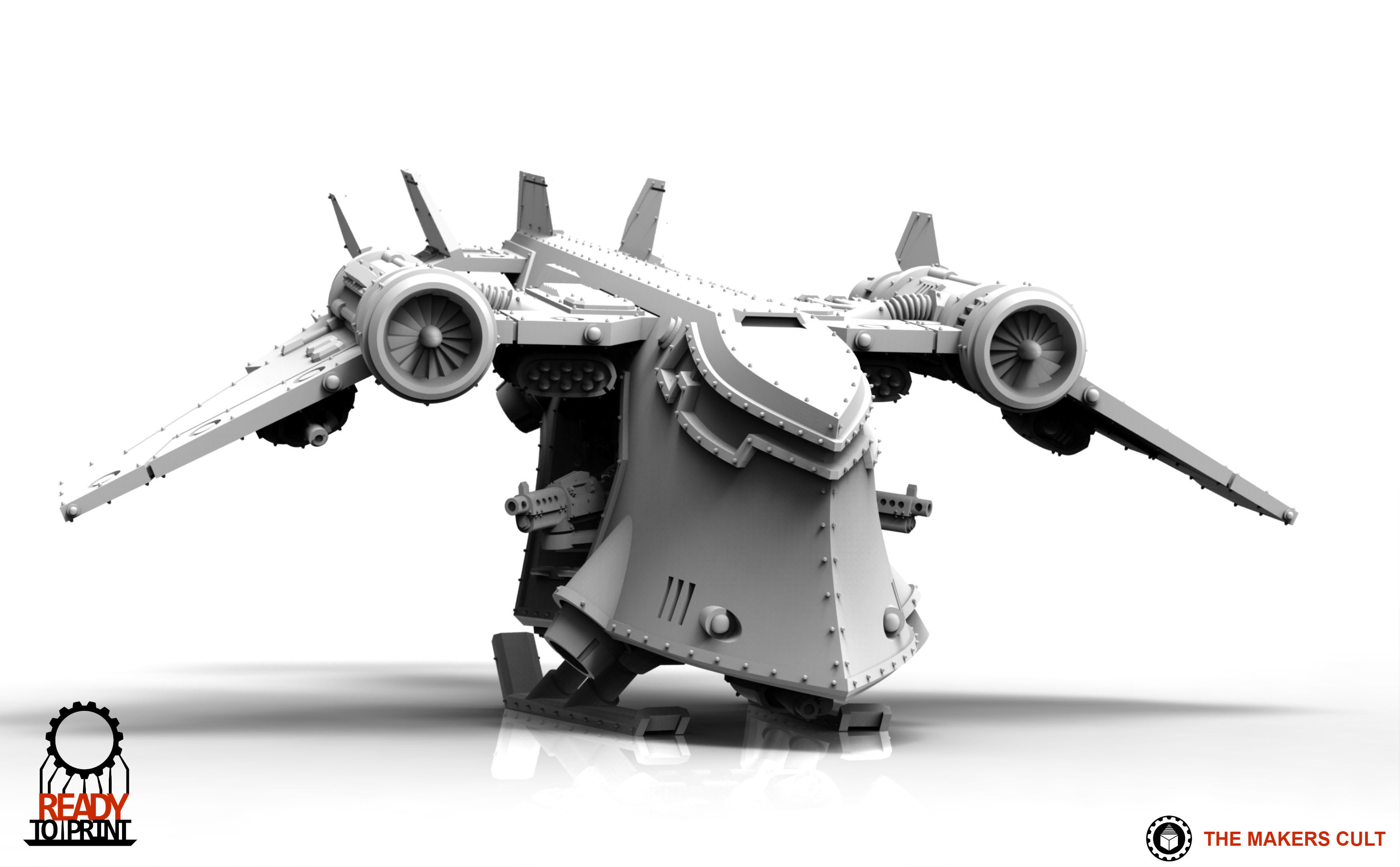 Feudal Guard - Gunship 3D model 3D printable | CGTrader