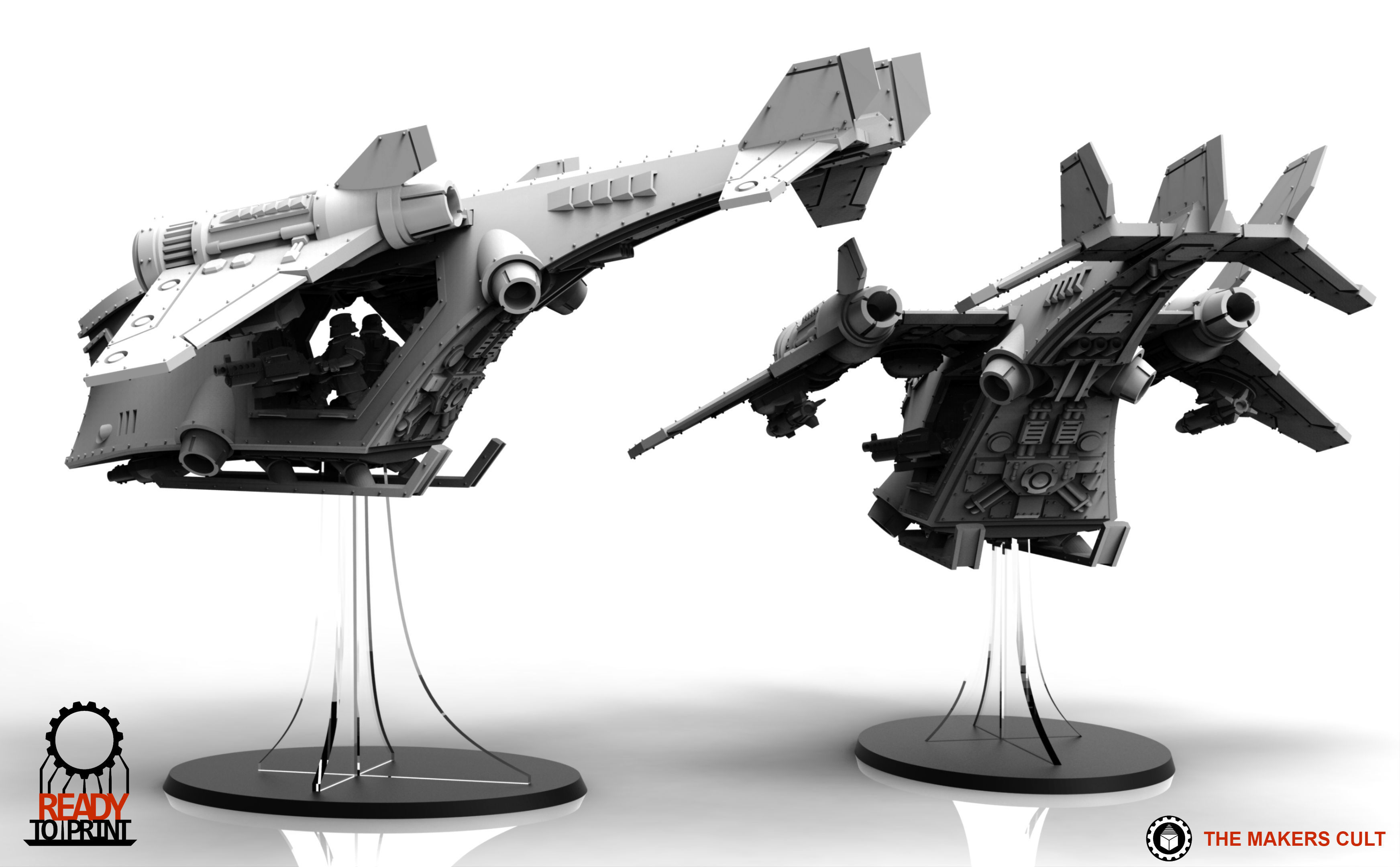 Feudal Guard - Gunship 3D model 3D printable | CGTrader