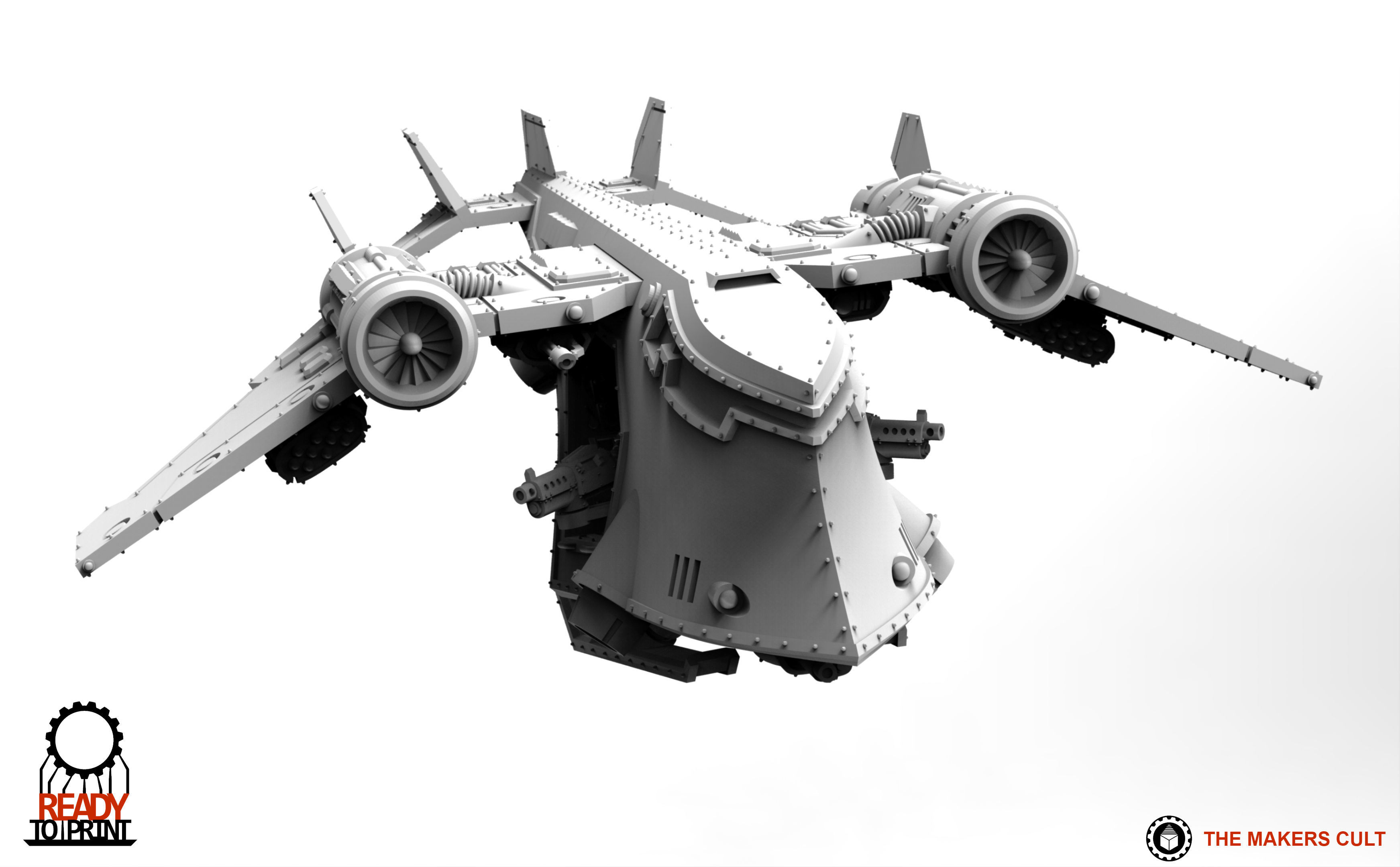 Feudal Guard - Gunship 3D model 3D printable | CGTrader