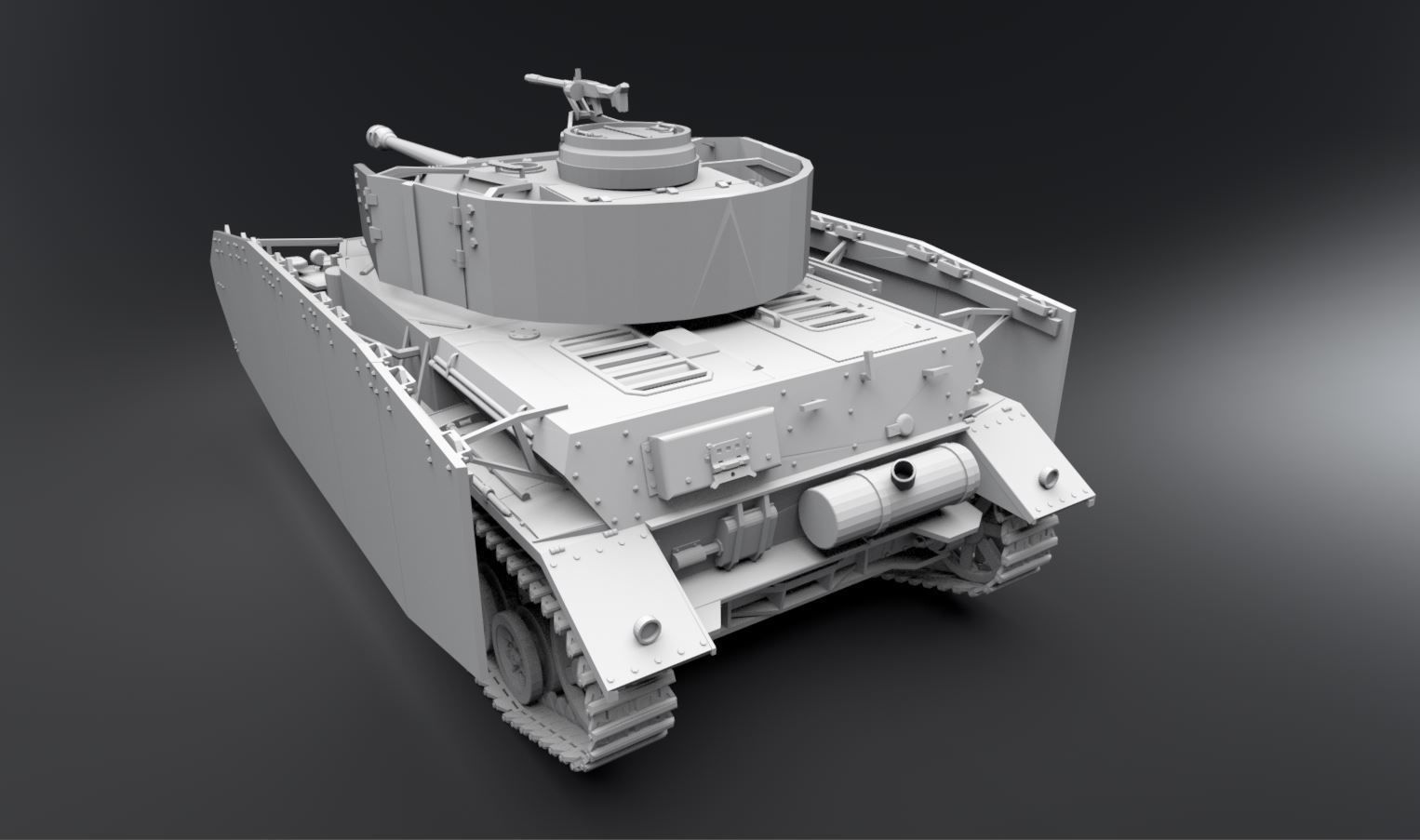 Panzer 4 Scale model 3D model 3D printable | CGTrader
