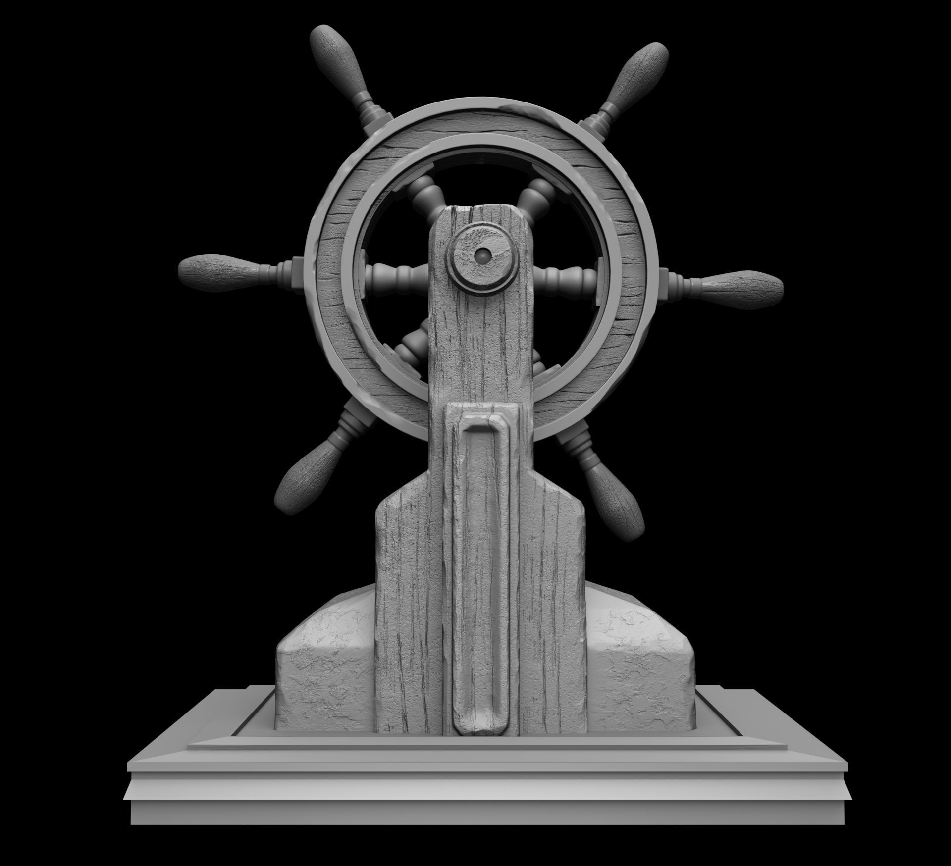 Timon de barco - Modelo de impresion 3D 3D model 3D printable | CGTrader