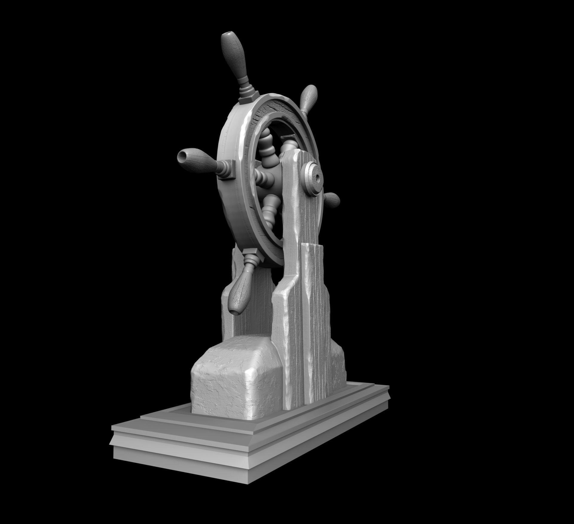 Timon de barco - Modelo de impresion 3D 3D model 3D printable | CGTrader