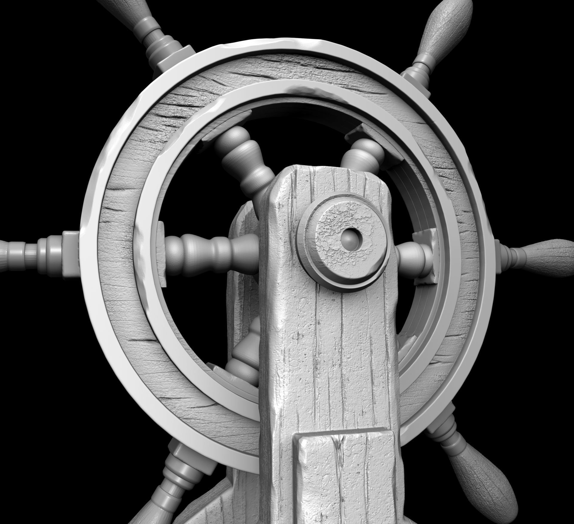 Timon de barco - Modelo de impresion 3D 3D model 3D printable | CGTrader