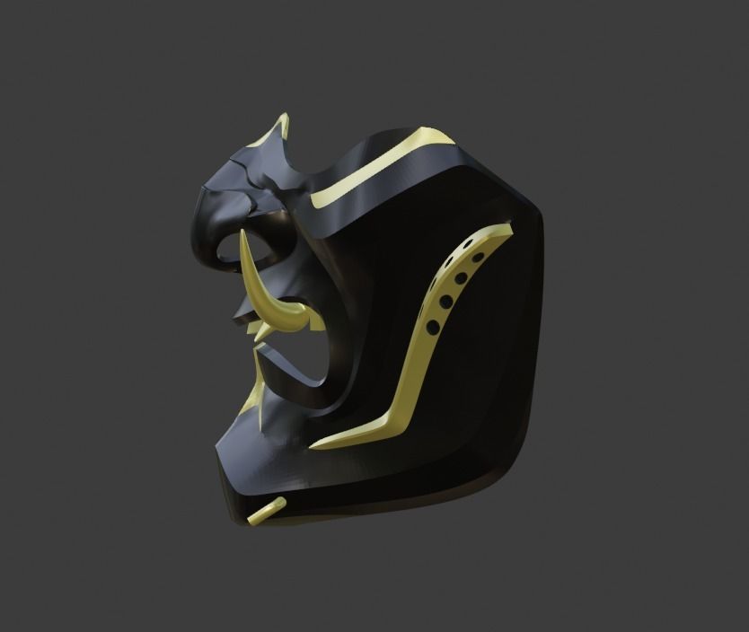 Jin Sakai mask - Guardians scowl from Ghost of Tsushima 3D model 3D ...