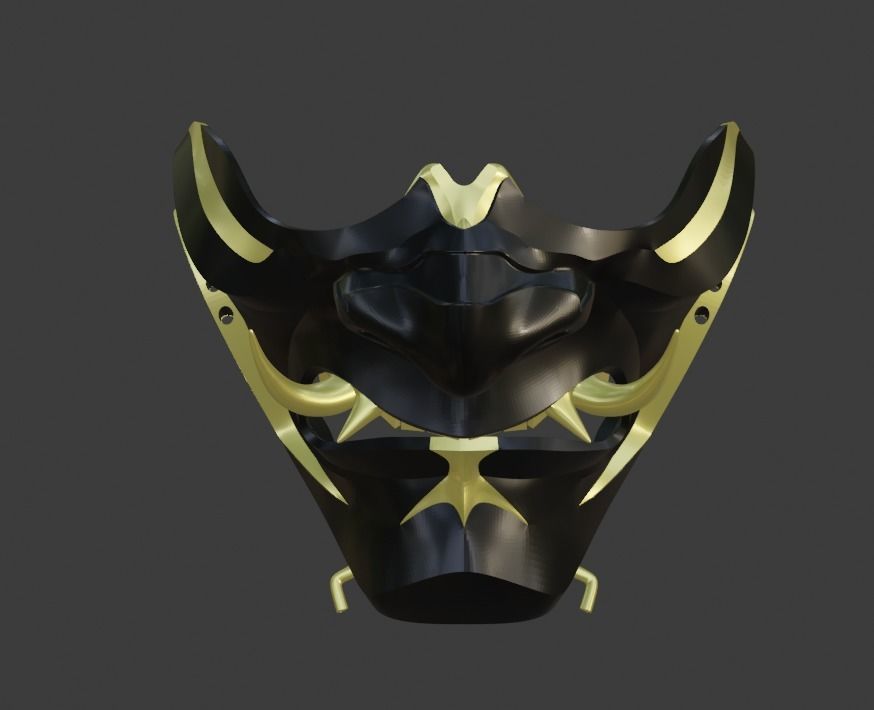 Jin Sakai mask - Guardians scowl from Ghost of Tsushima 3D model 3D ...