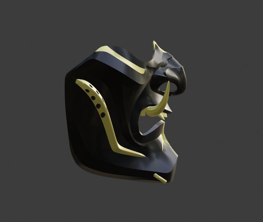Jin Sakai mask - Guardians scowl from Ghost of Tsushima 3D model 3D ...
