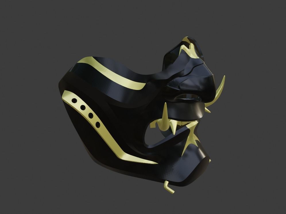 Jin Sakai mask - Guardians scowl from Ghost of Tsushima 3D model 3D ...