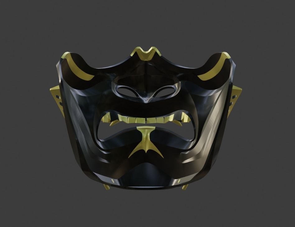 Jin Sakai mask - Guardians scowl from Ghost of Tsushima 3D model 3D ...
