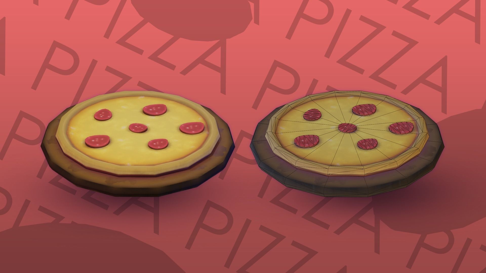 Fast Food Stylized Low-Poly Pack free VR / AR / low-poly 3D model ...