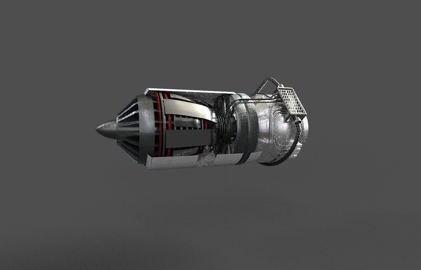 Gas turbine engine free 3D model | CGTrader