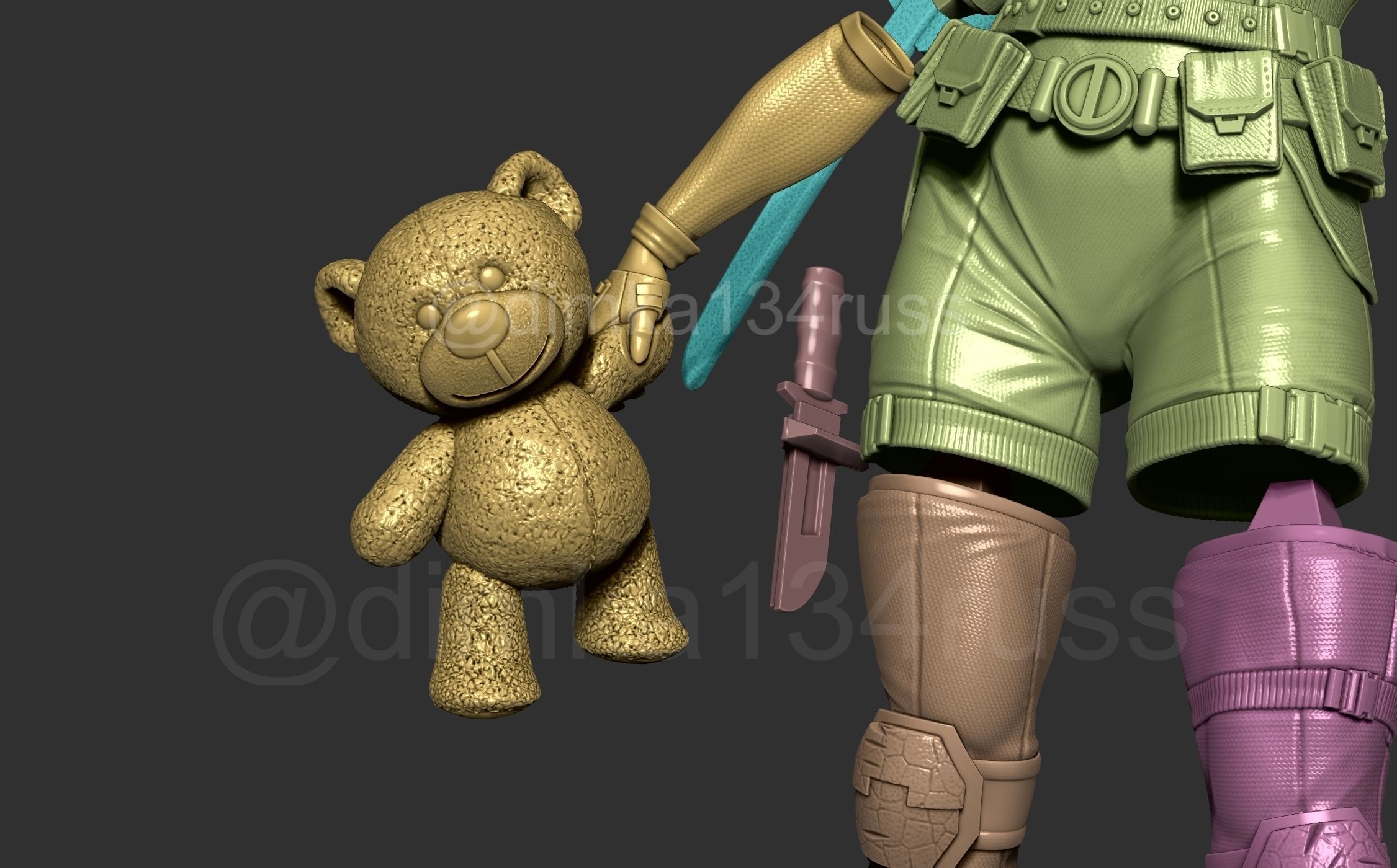 Deadpool 3D model 3D printable | CGTrader