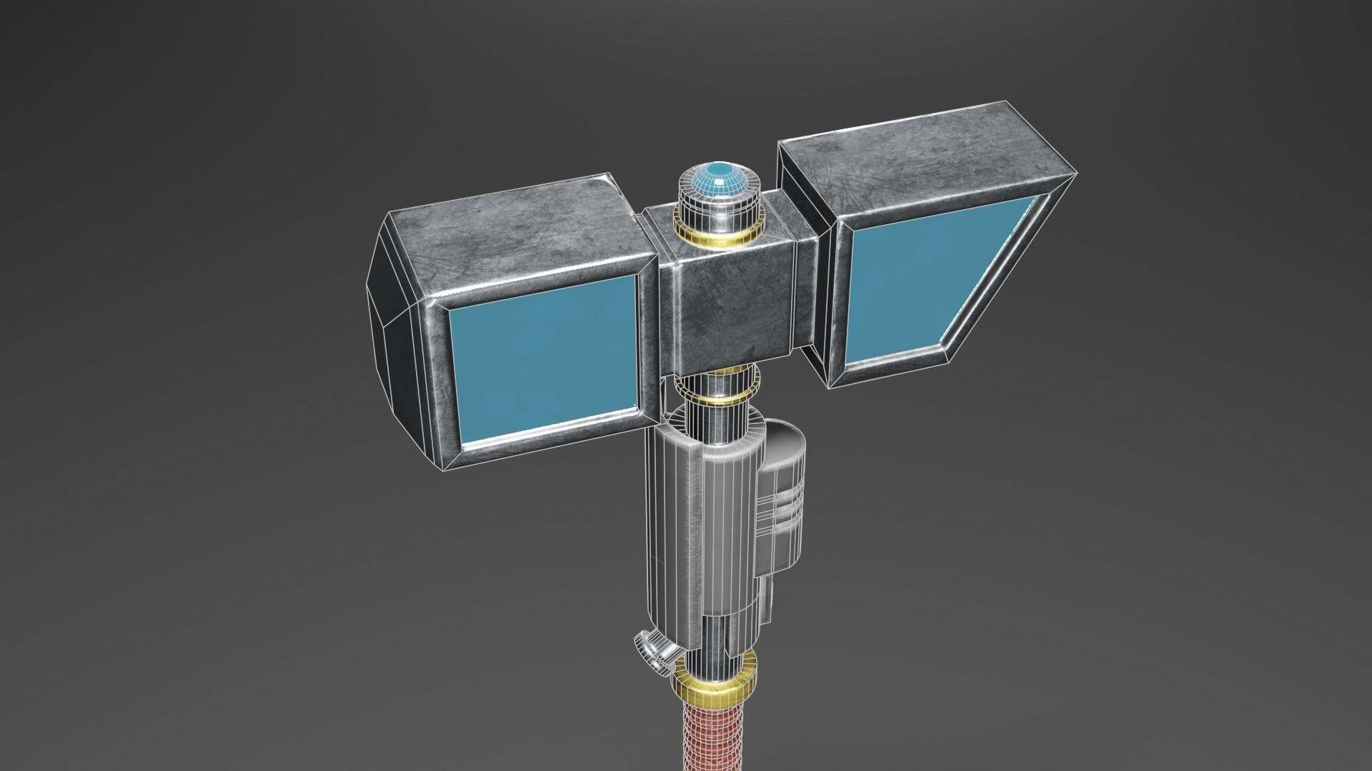 3D model Stylized sci-fi force hammer VR / AR / low-poly | CGTrader