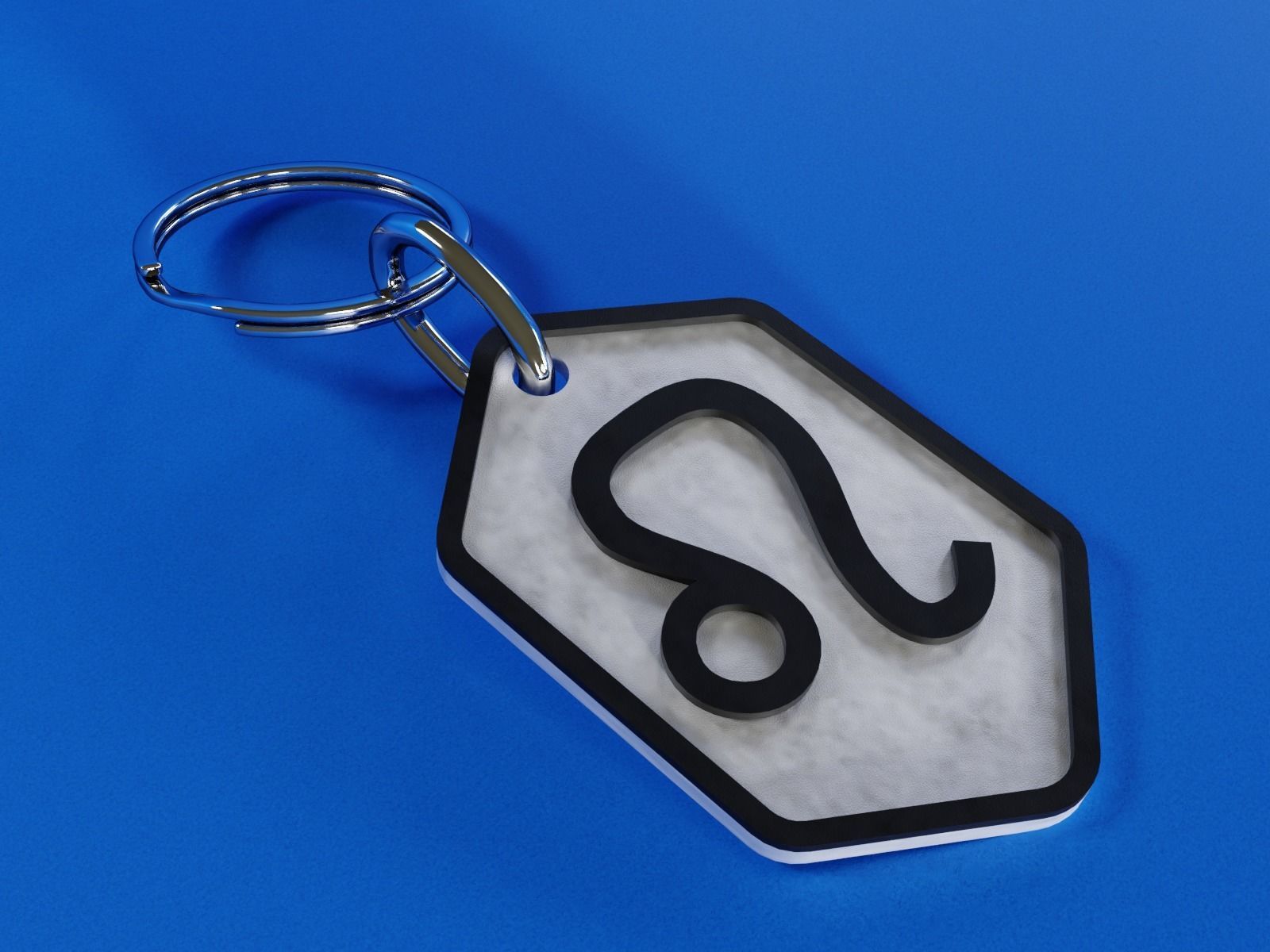 Leo pendant key ring 3D model 3D printable | CGTrader