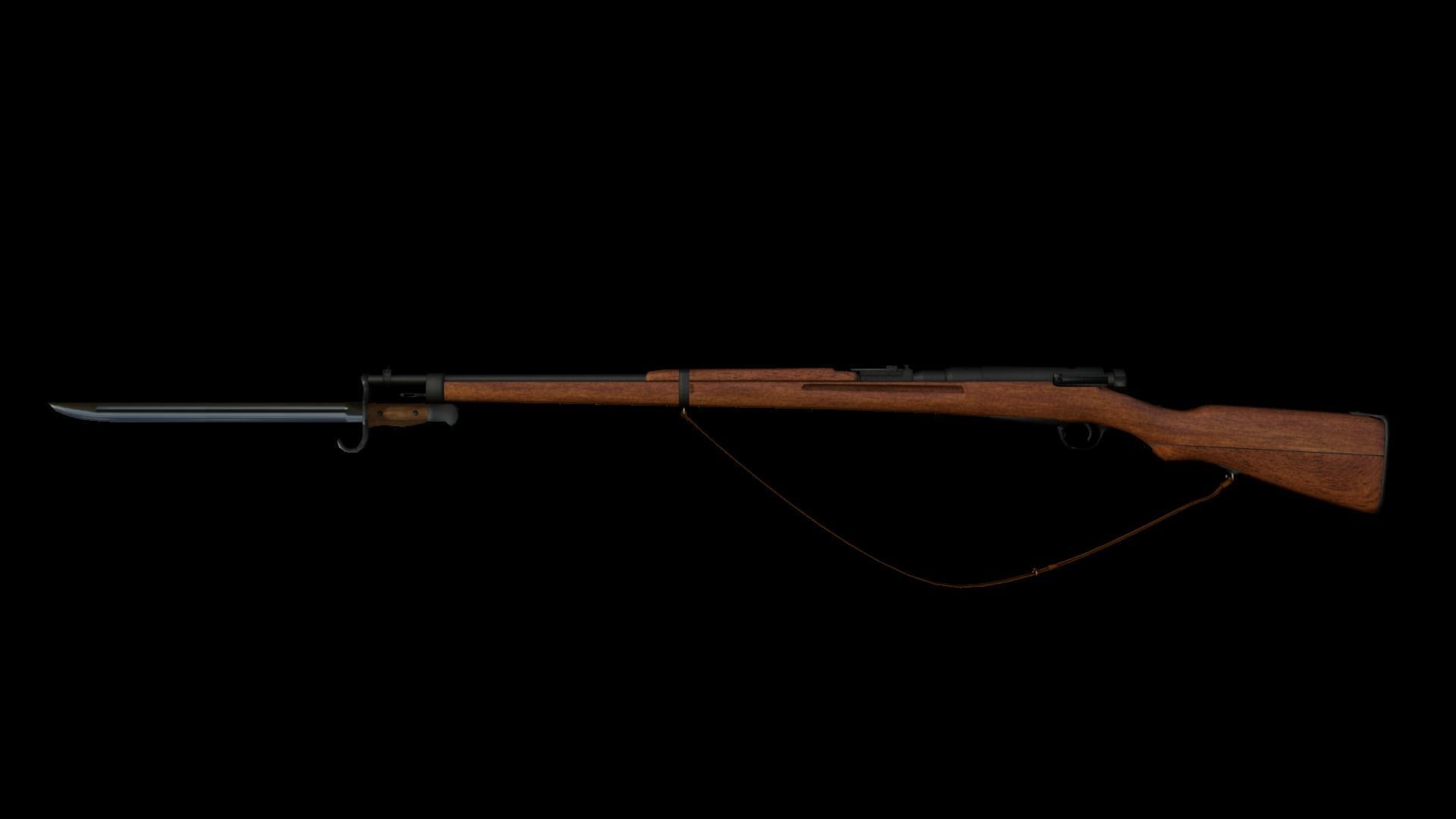 3D model Japanese type38 rifle VR / AR / low-poly | CGTrader