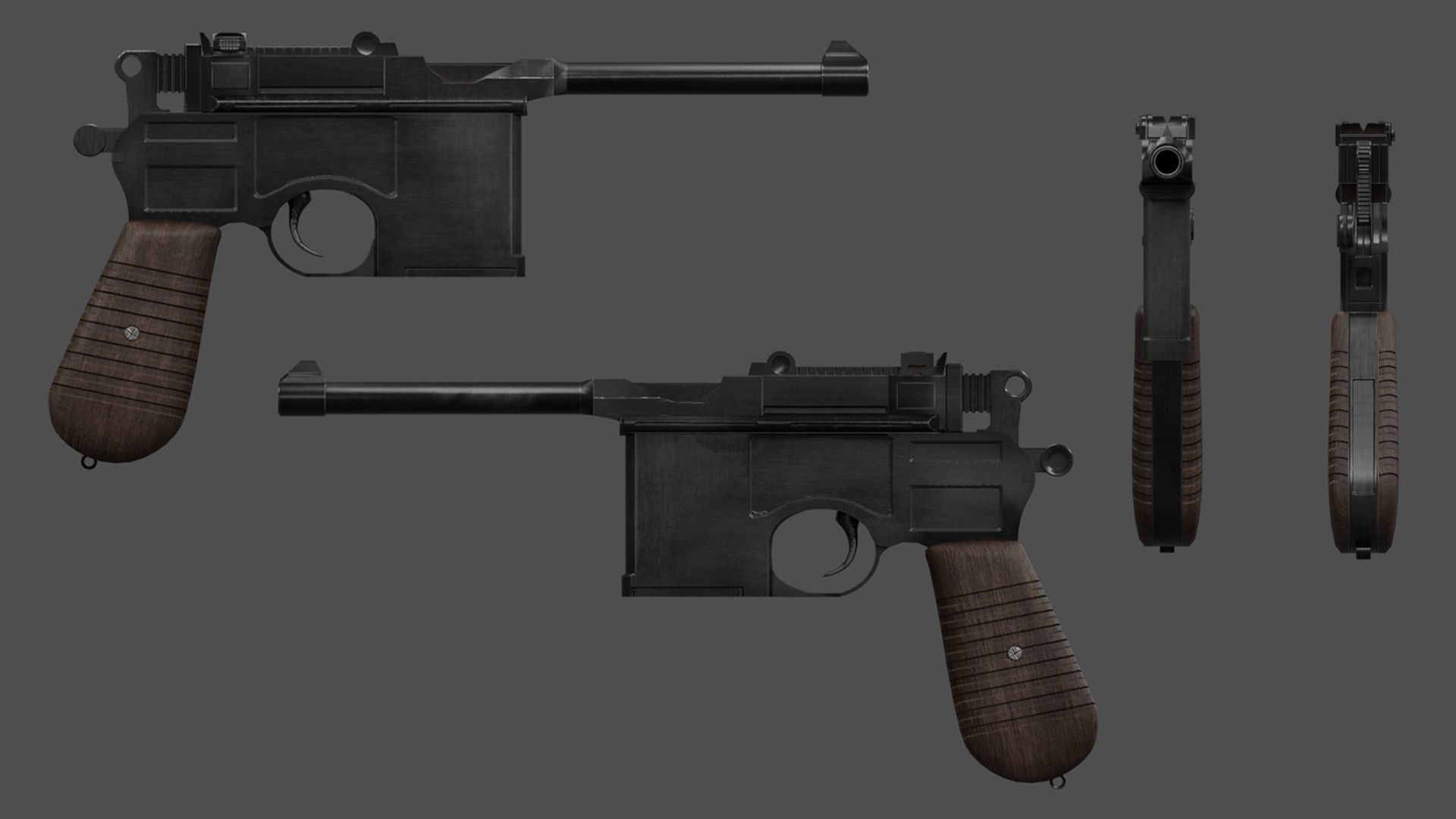 Mauser C96 Gun 3D model | CGTrader
