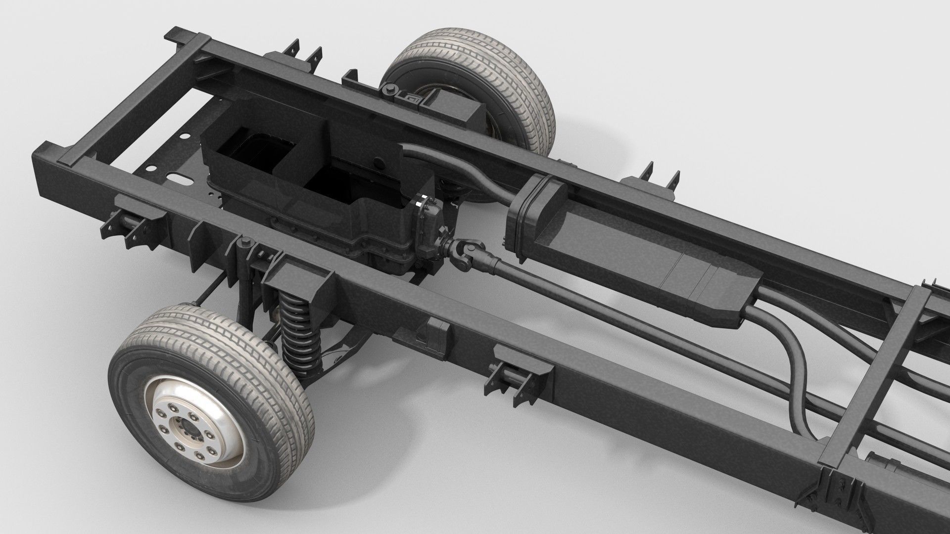 Truck Chassis 2x4 3D model | CGTrader