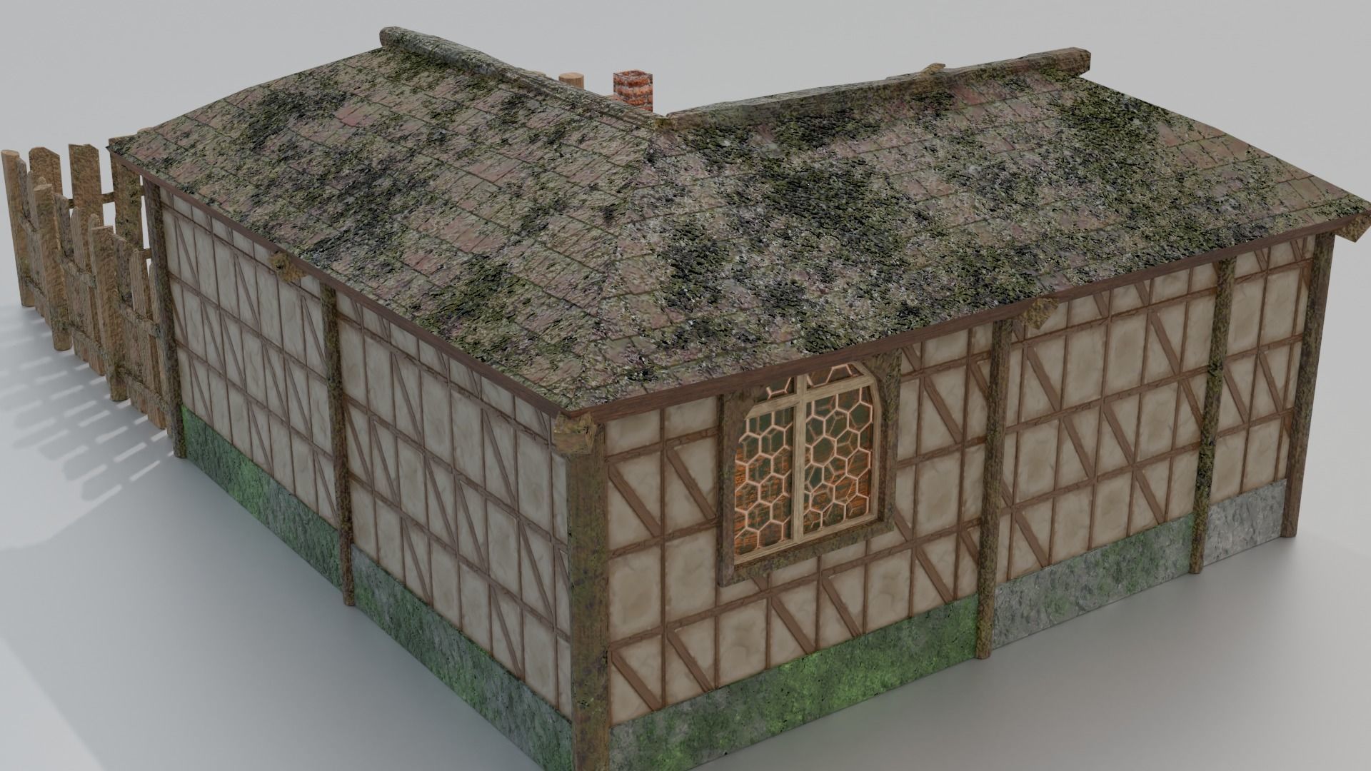 3D model medieval old clay house VR / AR / low-poly | CGTrader