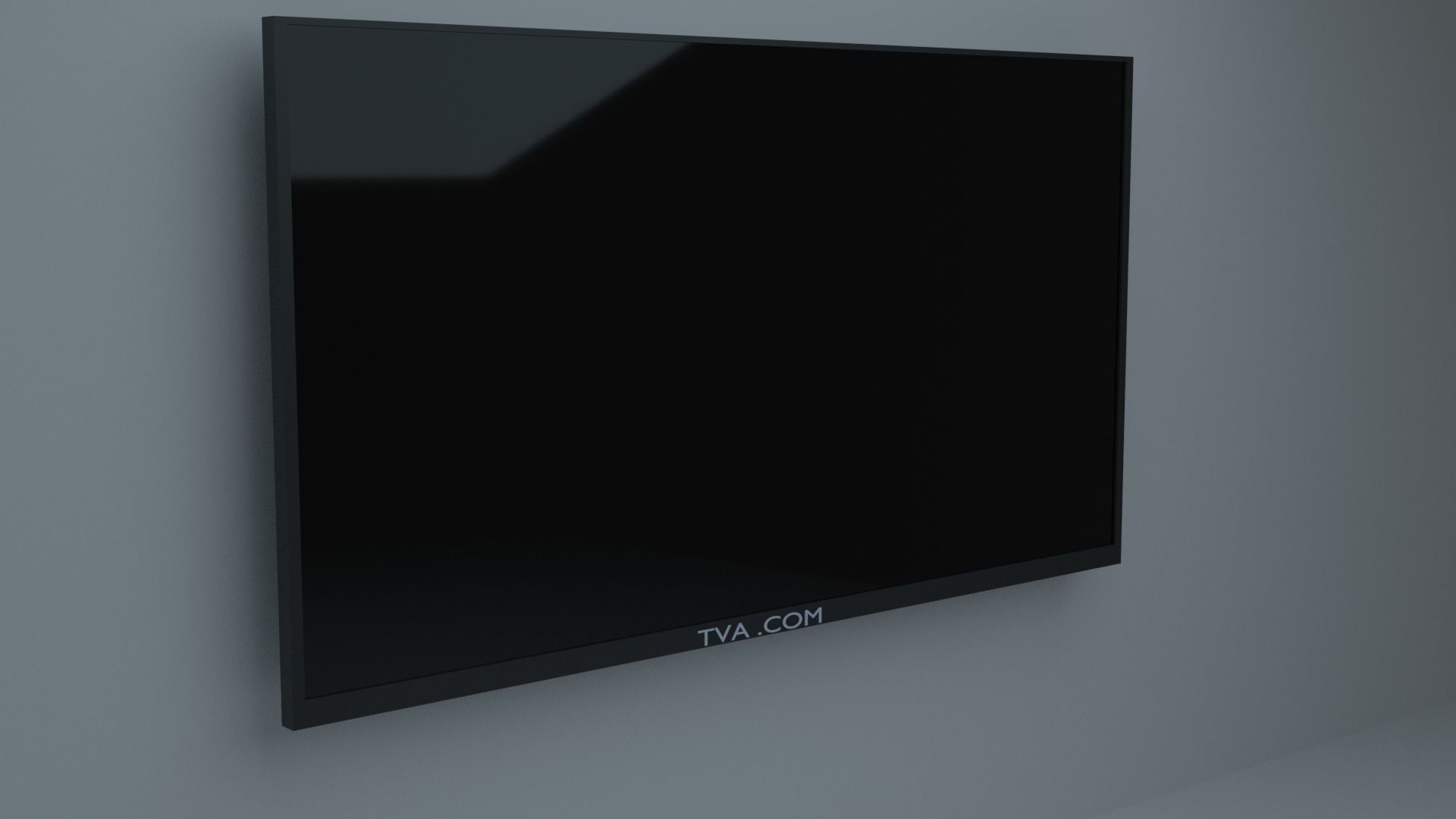 LOW POLY TV television on wall free VR / AR / low-poly 3D model | CGTrader