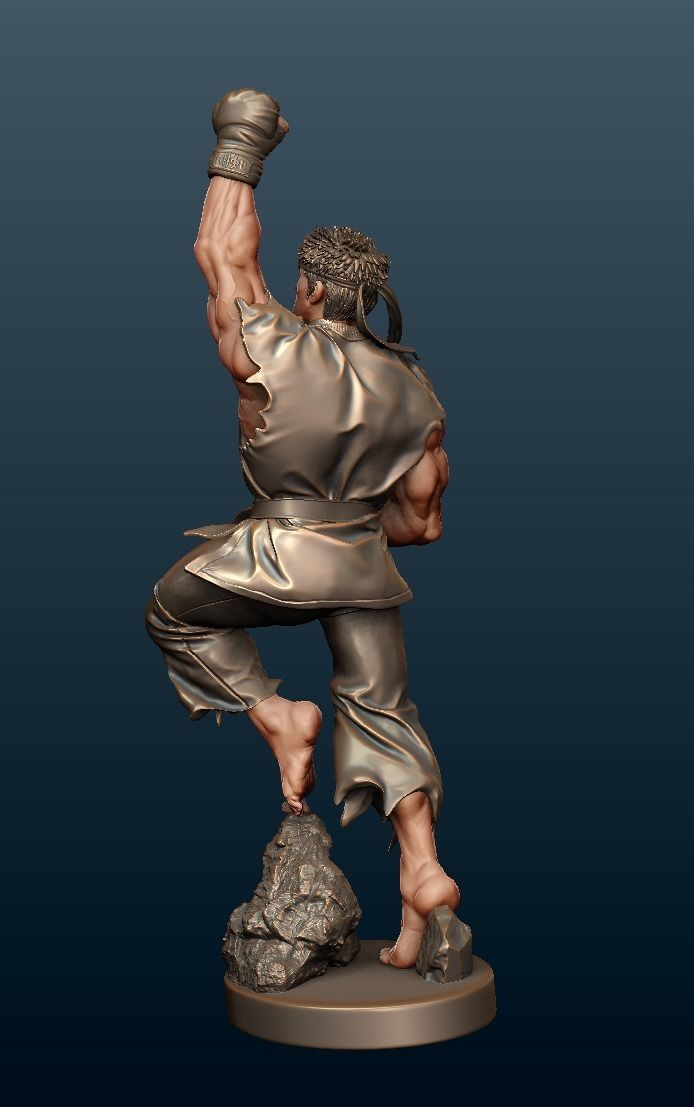 Street Fighter Ryu Shoryuken 3D print 3D model 3D printable | CGTrader