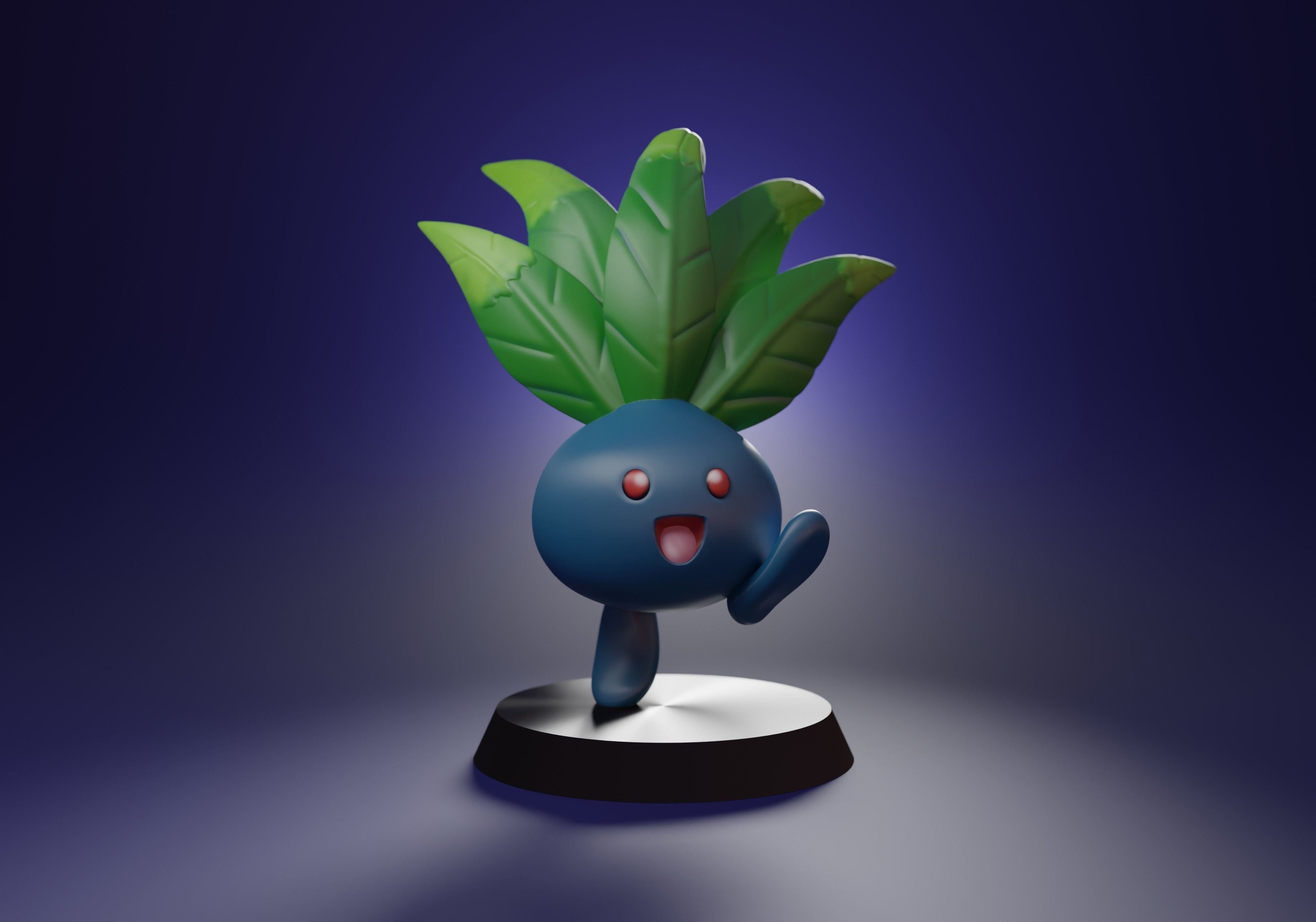 ODDISH - CUTE 3D PRINTABLE POKEMON free 3D model 3D printable | CGTrader