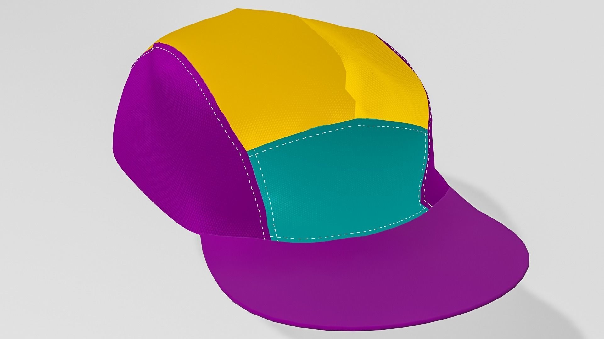 FIVE PANEL HAT - FIVE PANEL CAP 3D model | CGTrader