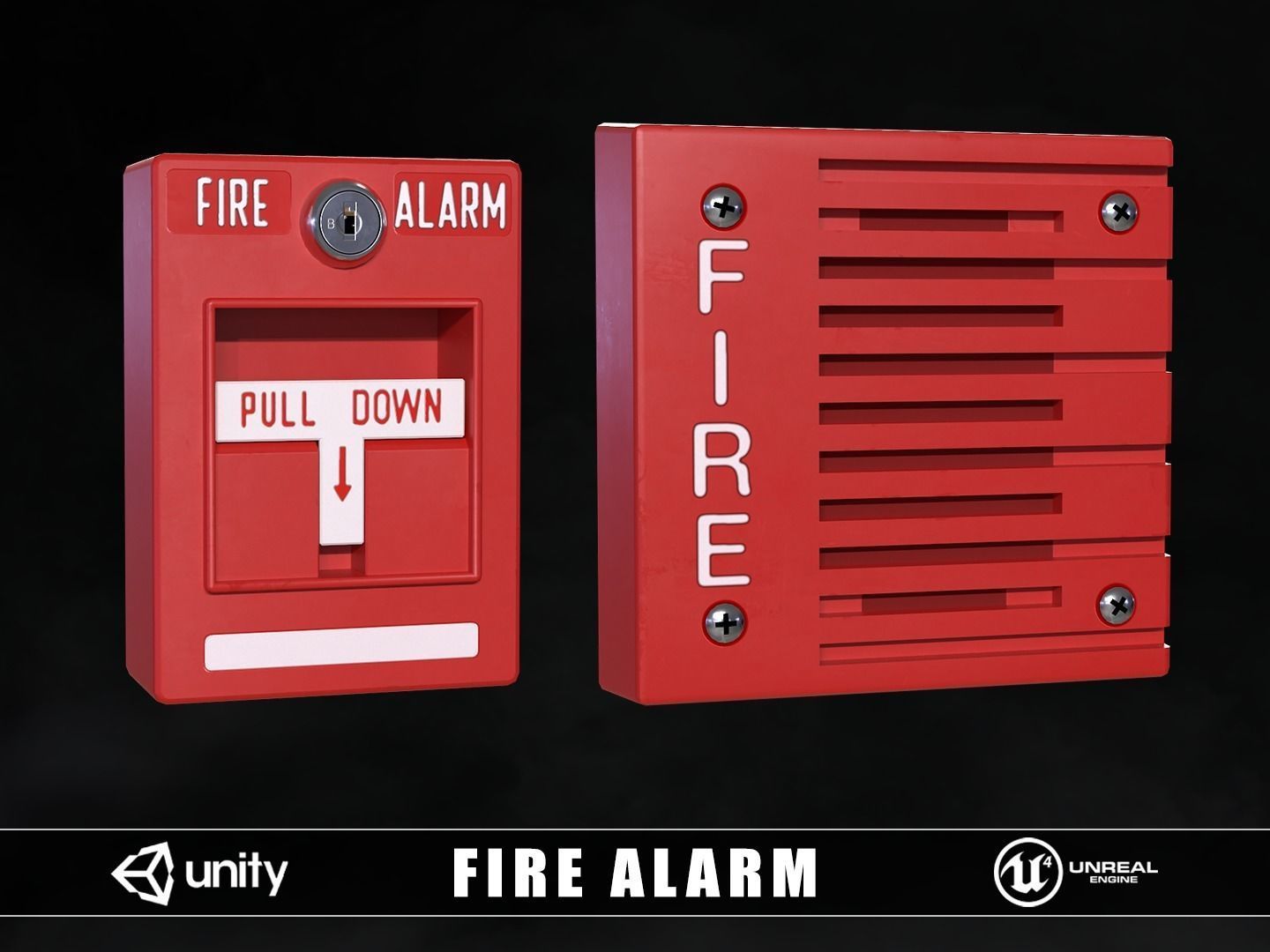3D model Fire Alarm VR / AR / low-poly | CGTrader