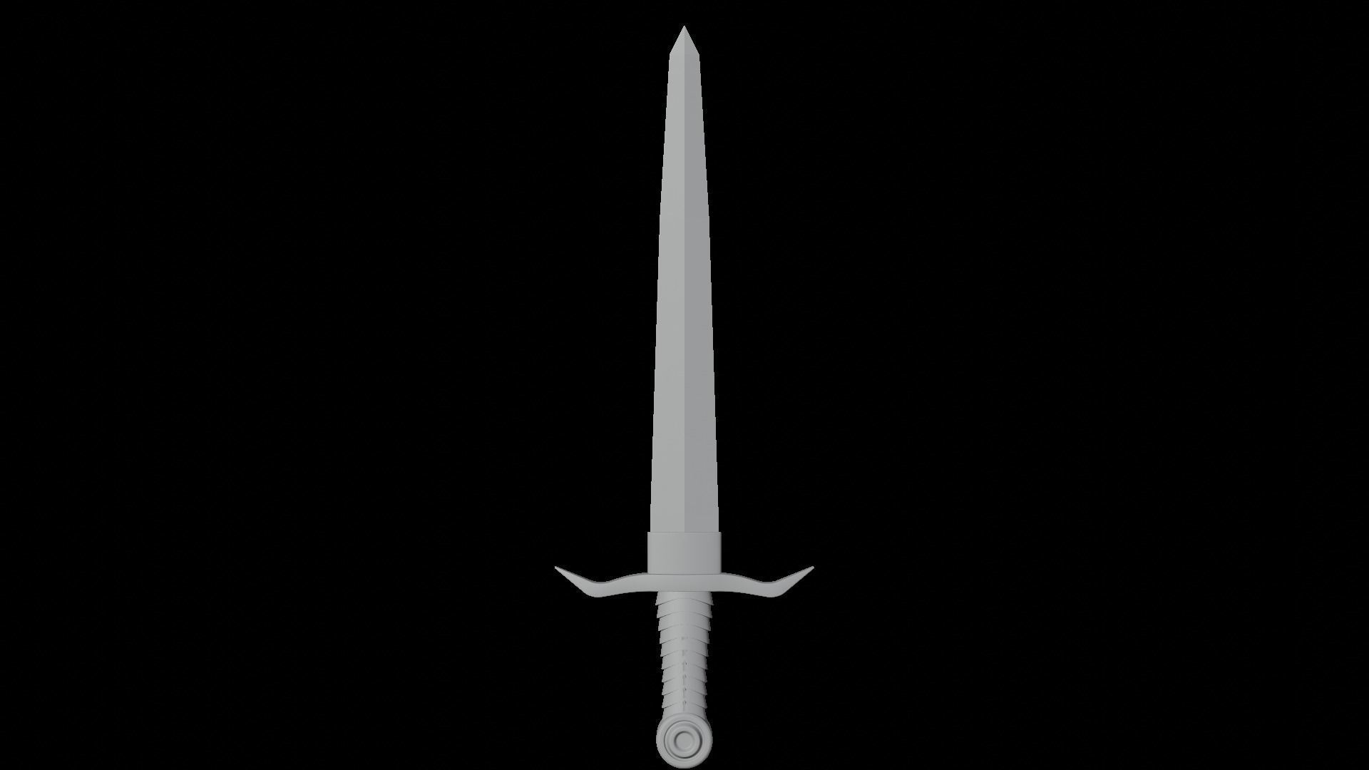 3D model Low Poly Battle Sword - Blender Cycles Render VR / AR / low ...