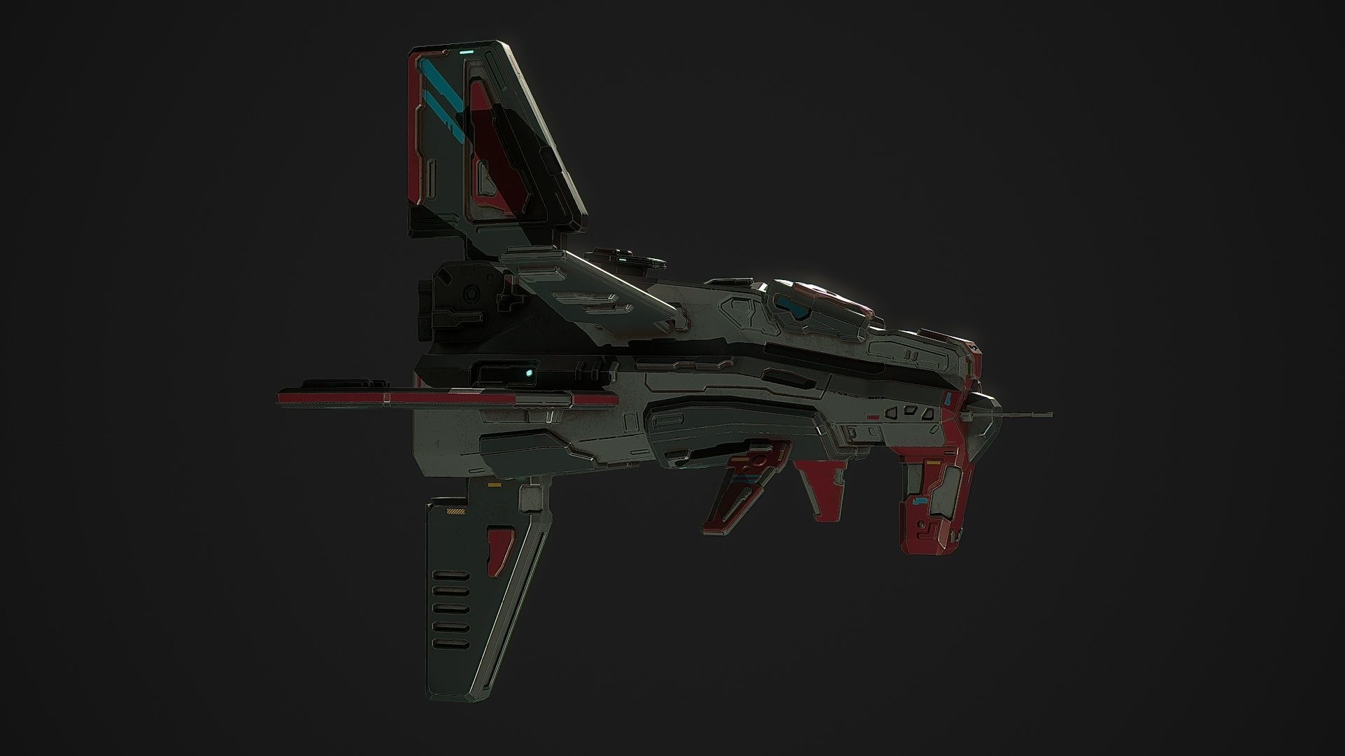 3D model Sci fi scout spaceship VR / AR / low-poly | CGTrader