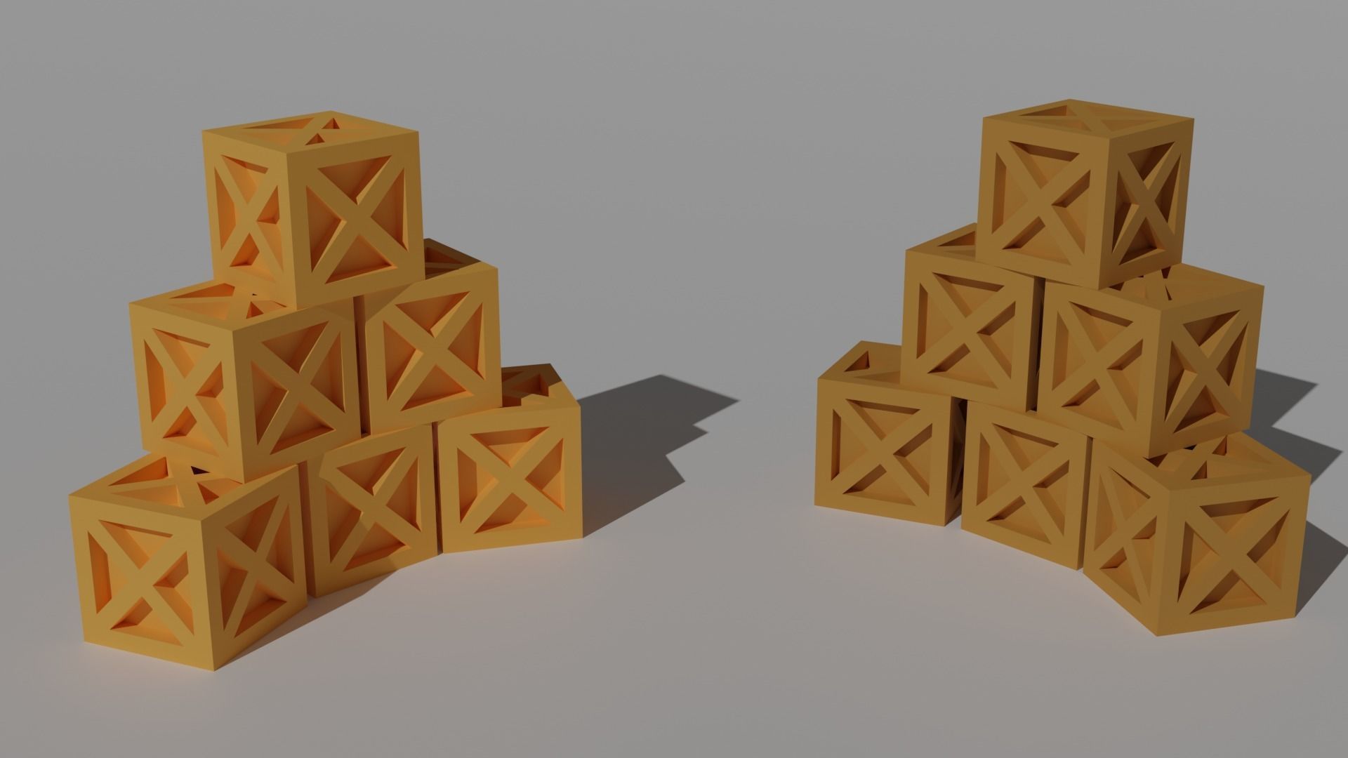 Crate set of blocks free VR / AR / low-poly 3D model | CGTrader