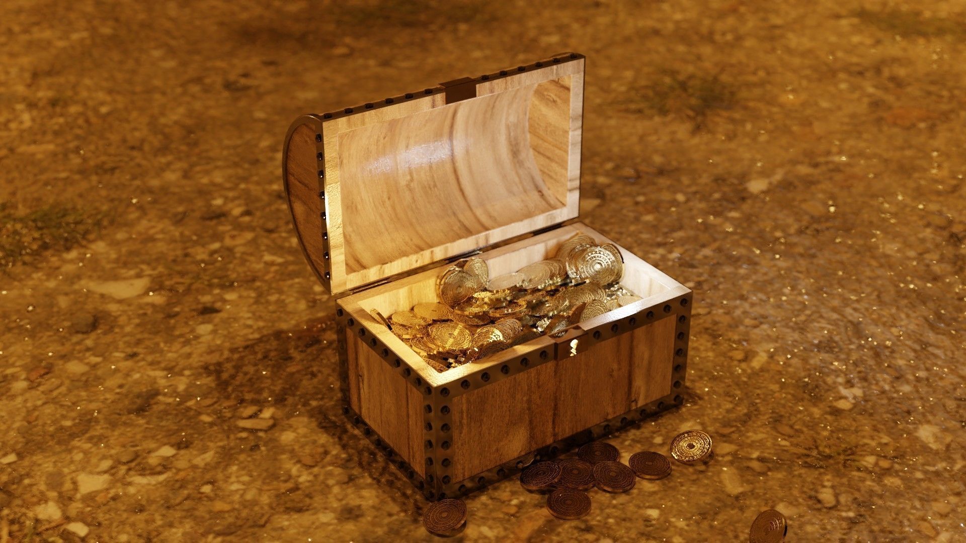 Treasure Chest - Dungeon Collection 3D model | CGTrader