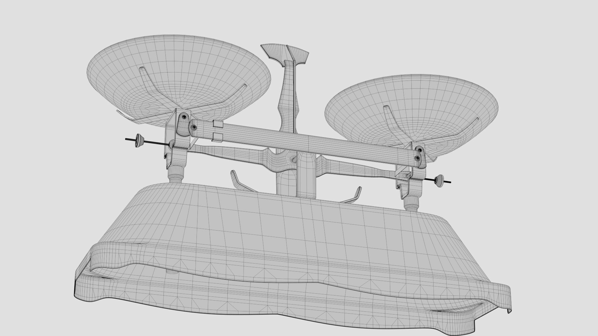 Lab Mechanical Balance Scale 3D model | CGTrader