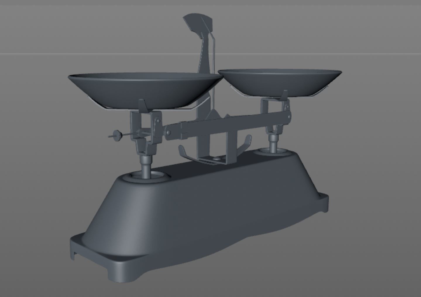Lab Mechanical Balance Scale 3D model | CGTrader