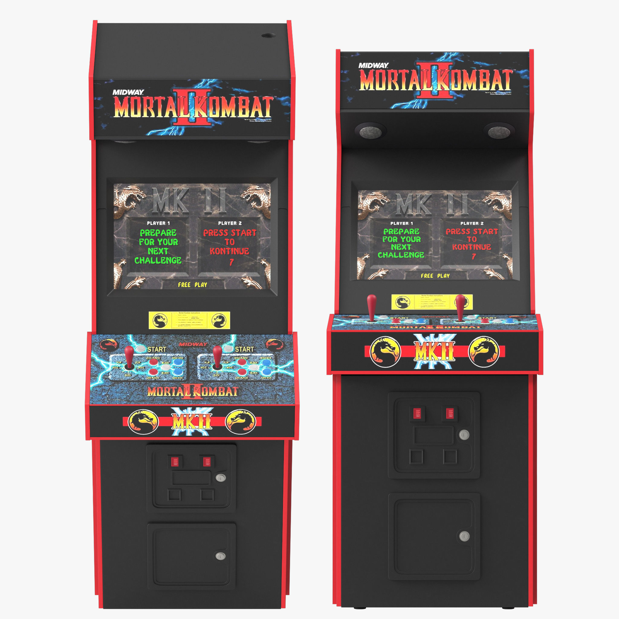 Mortal Kombat Arcade Game 3D model | CGTrader