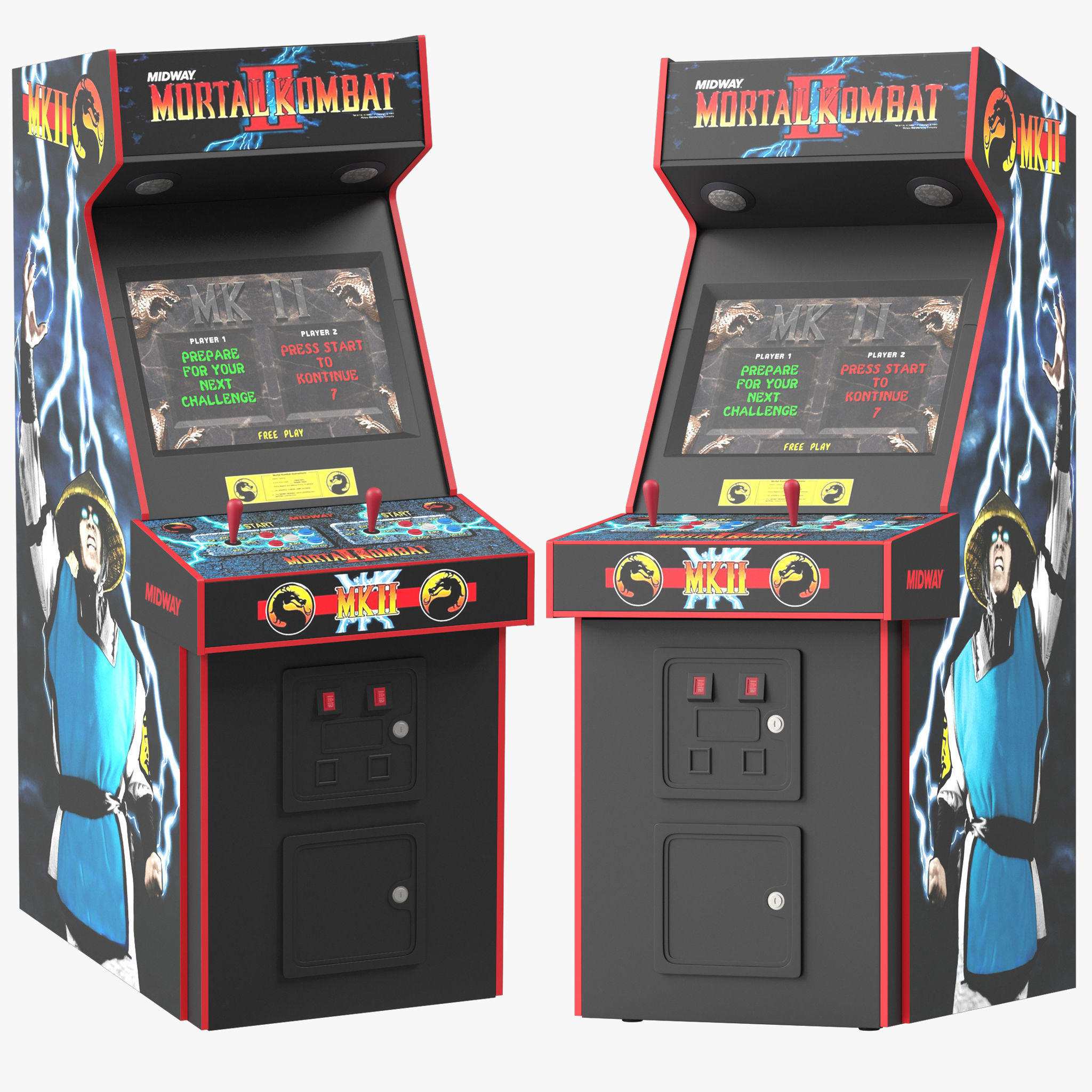 Mortal Kombat Arcade Game 3D model | CGTrader