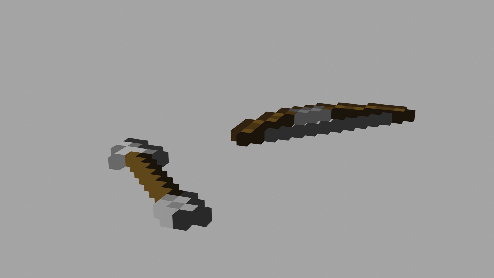 Minecraft Bow and Arrow free VR / AR / low-poly 3D model | CGTrader