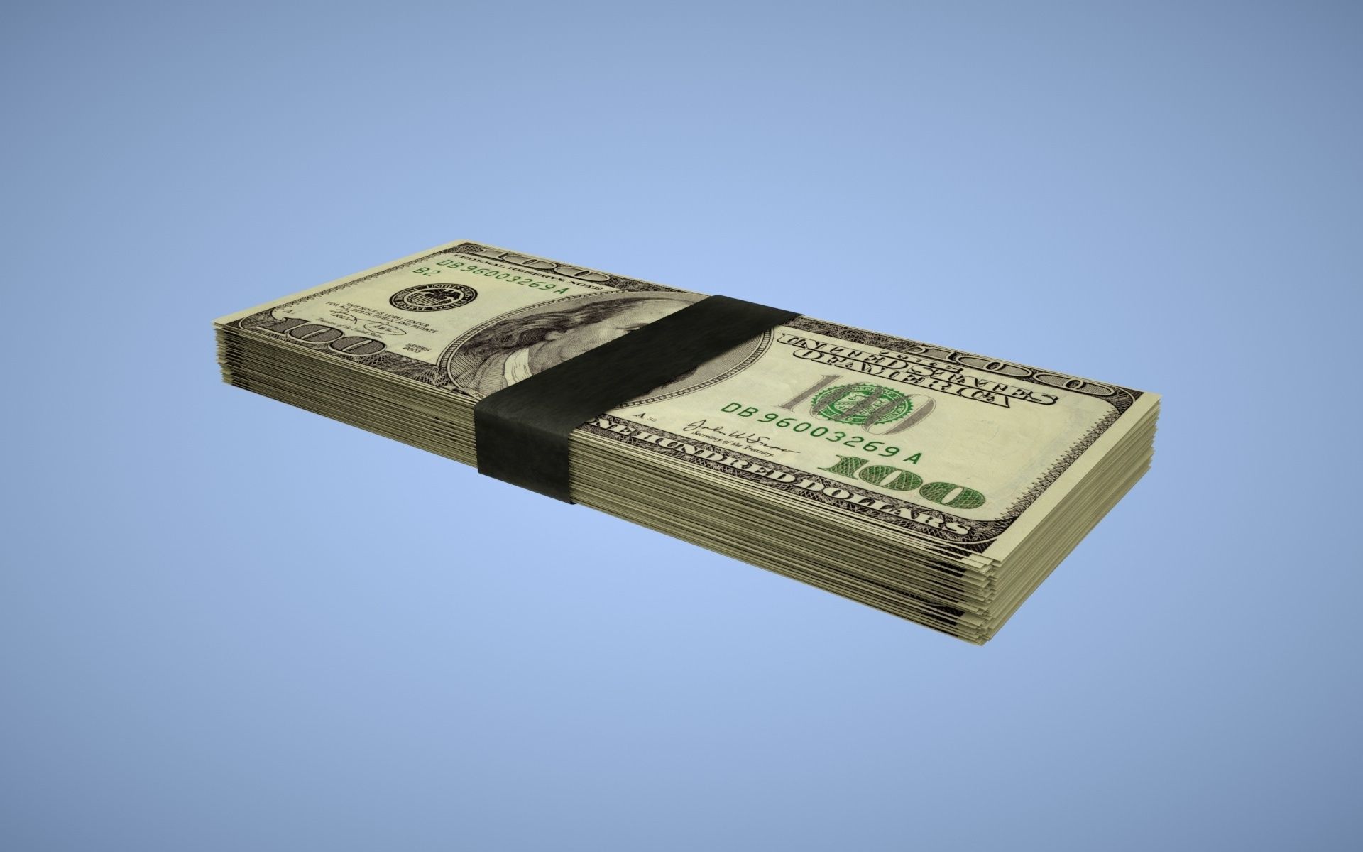 3D model Stack of Dollars VR / AR / low-poly | CGTrader