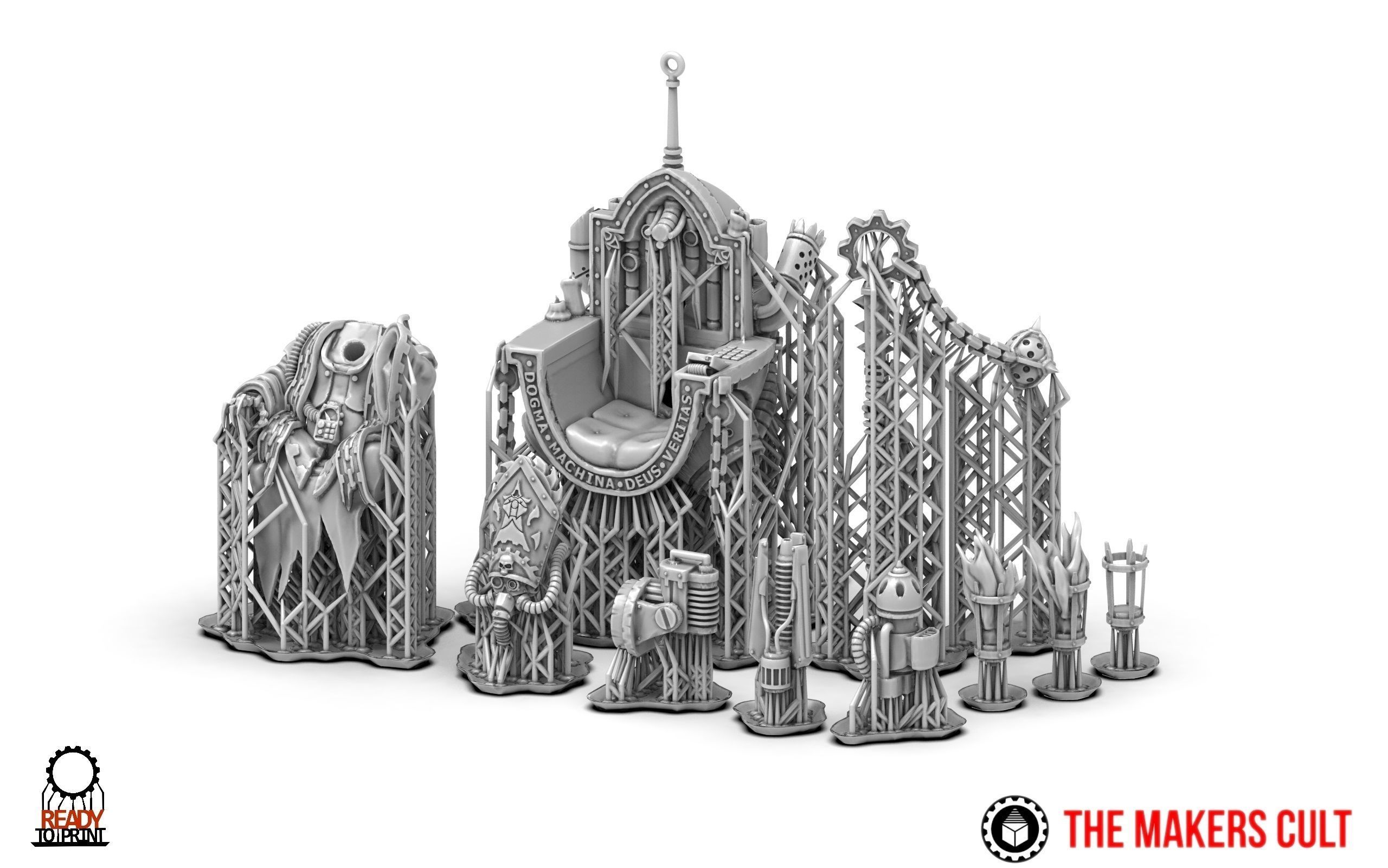 Dark Techno - High Pontiff Capacitus 3D model 3D printable | CGTrader