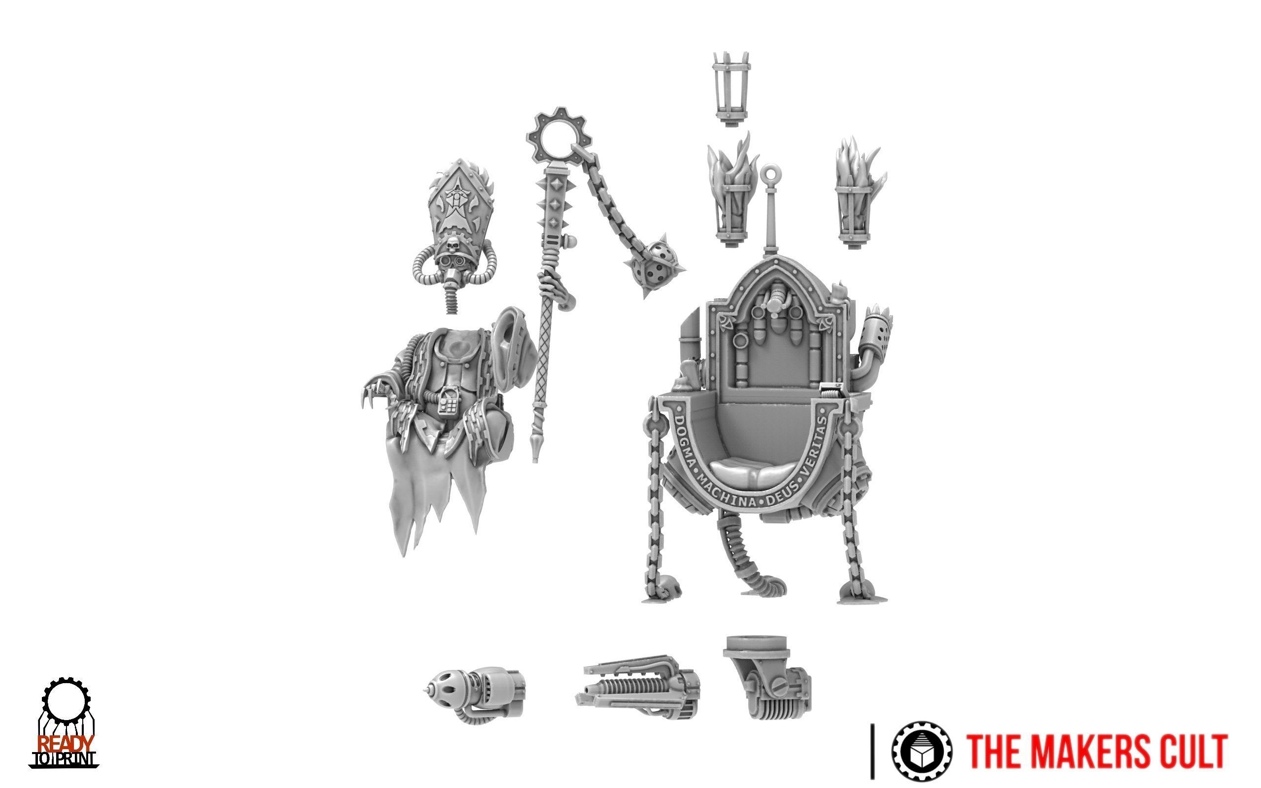 Dark Techno - High Pontiff Capacitus 3D model 3D printable | CGTrader