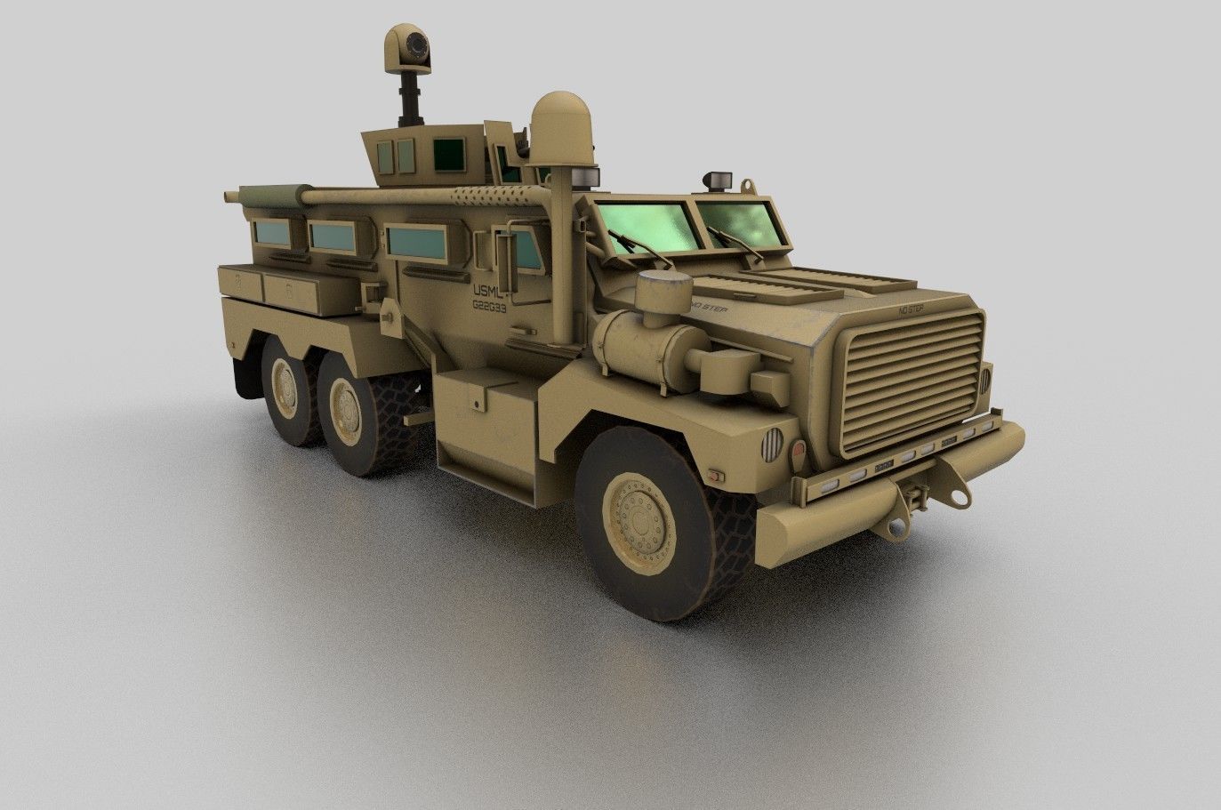 3D model Cougar 6x6 MRAP VR / AR / low-poly | CGTrader