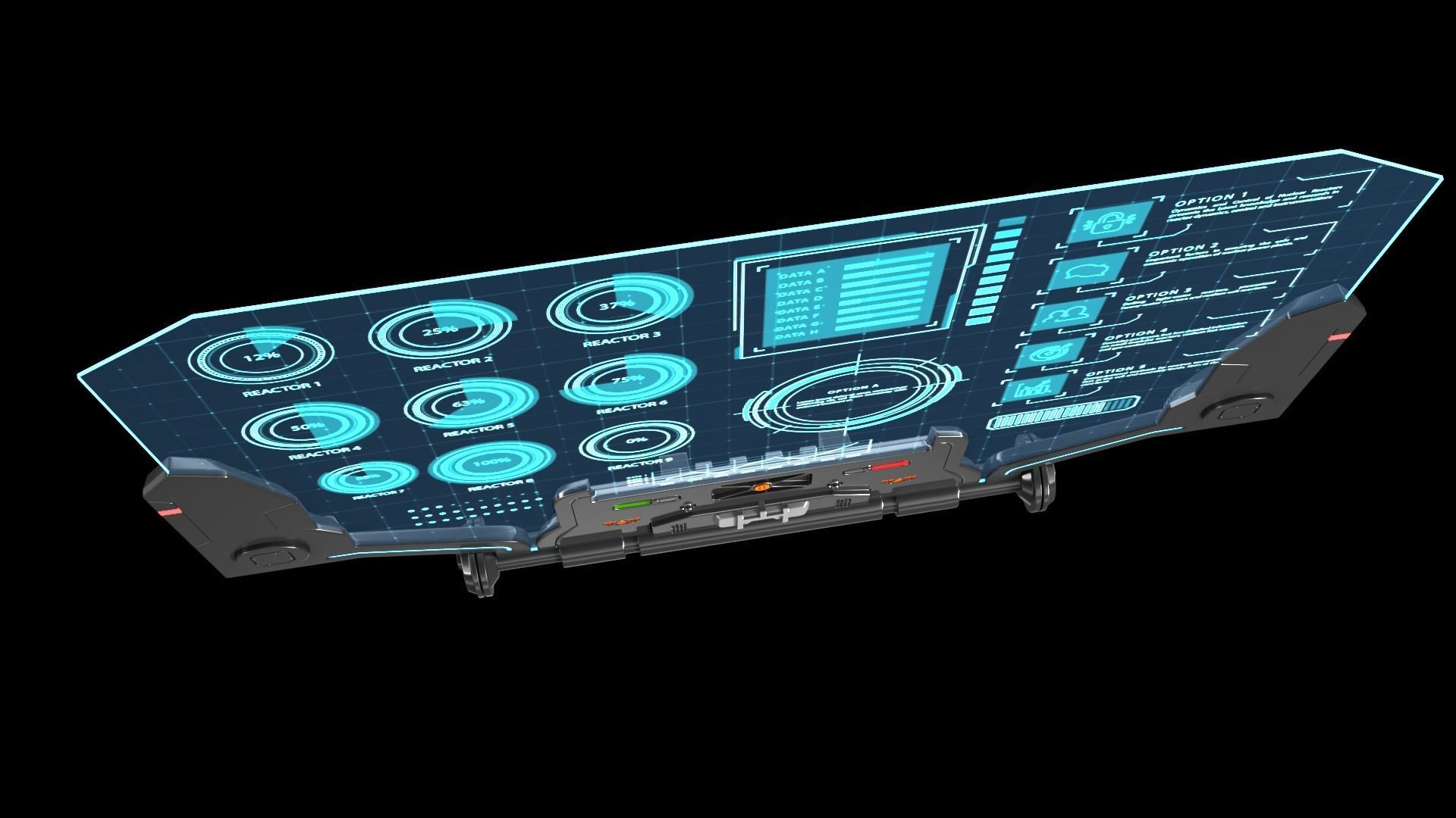 Sci-fi Monitor 7 3D model | CGTrader