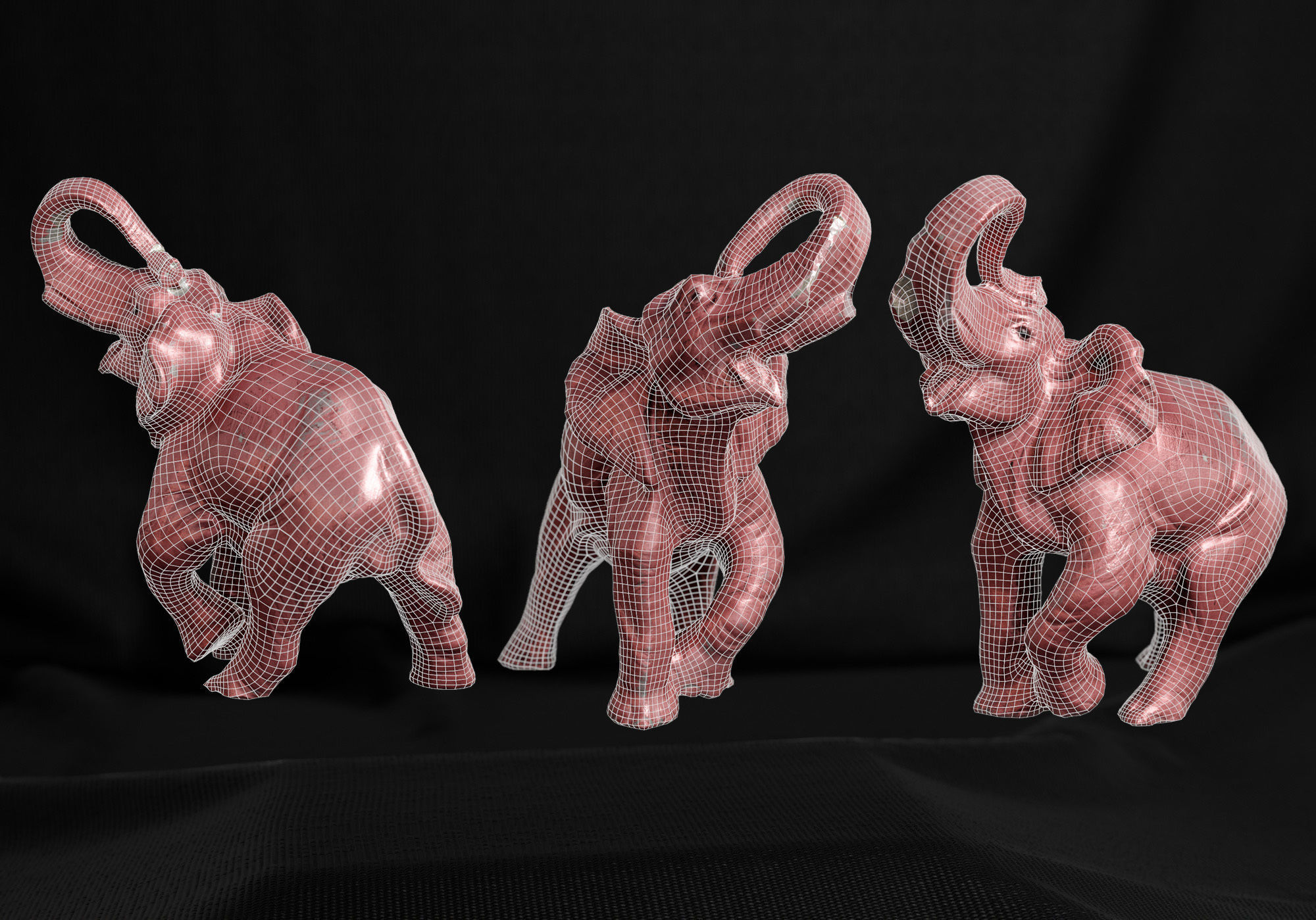 3D Model Collection Kitsch Statues Pack VR / AR / low-poly | CGTrader